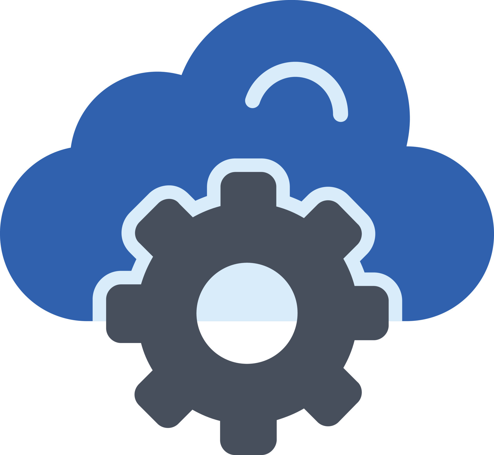 Cloud Computing Vector Flat Icon 10035650 Vector Art at Vecteezy