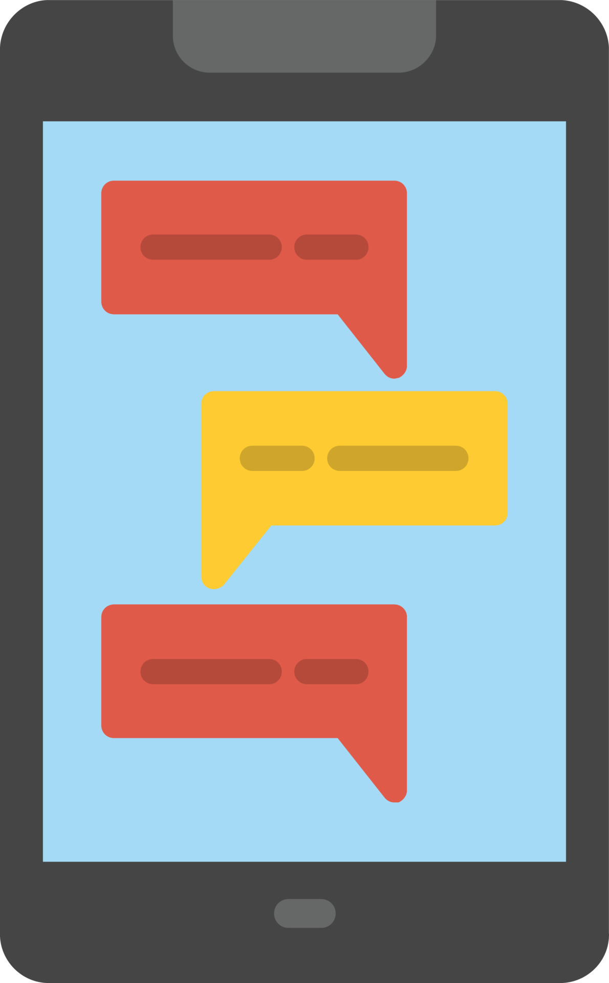 Message Flat Icon 10035689 Vector Art at Vecteezy