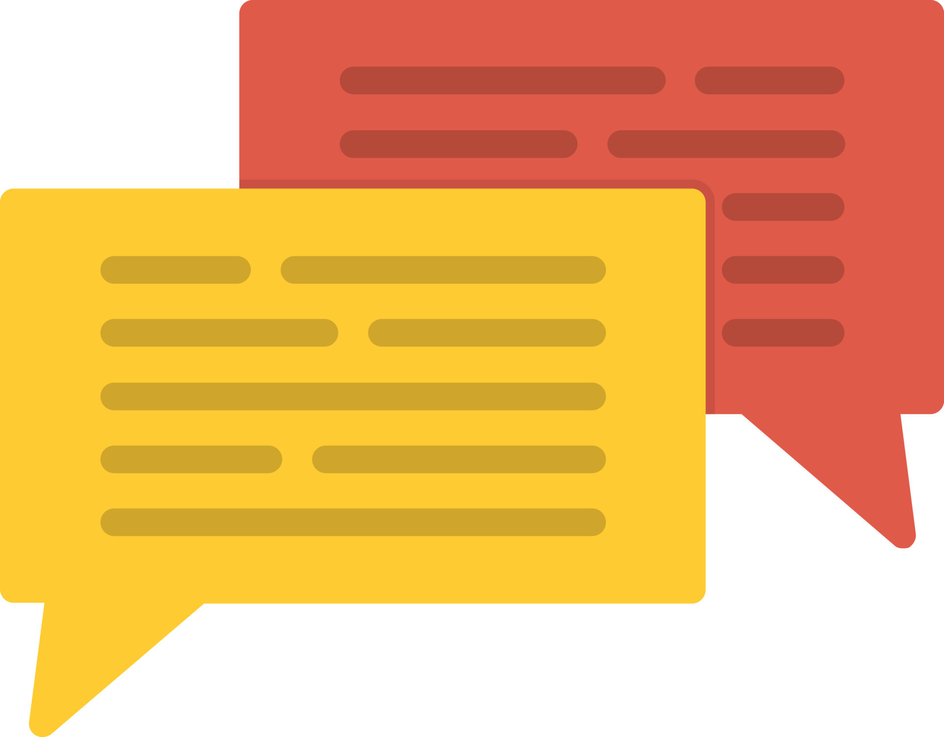 Message Flat Icon 10036209 Vector Art at Vecteezy