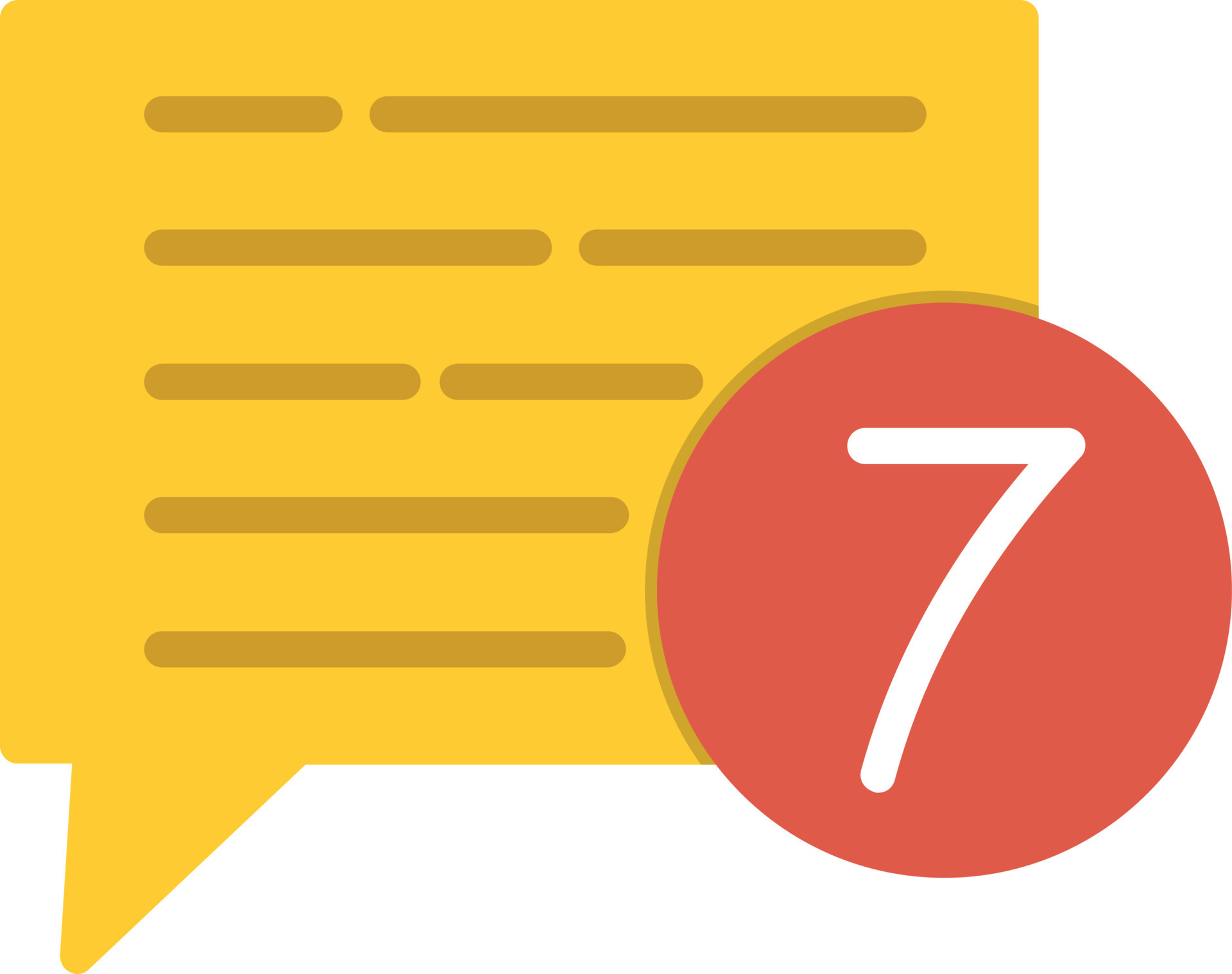 Message Flat Icon 10036630 Vector Art at Vecteezy