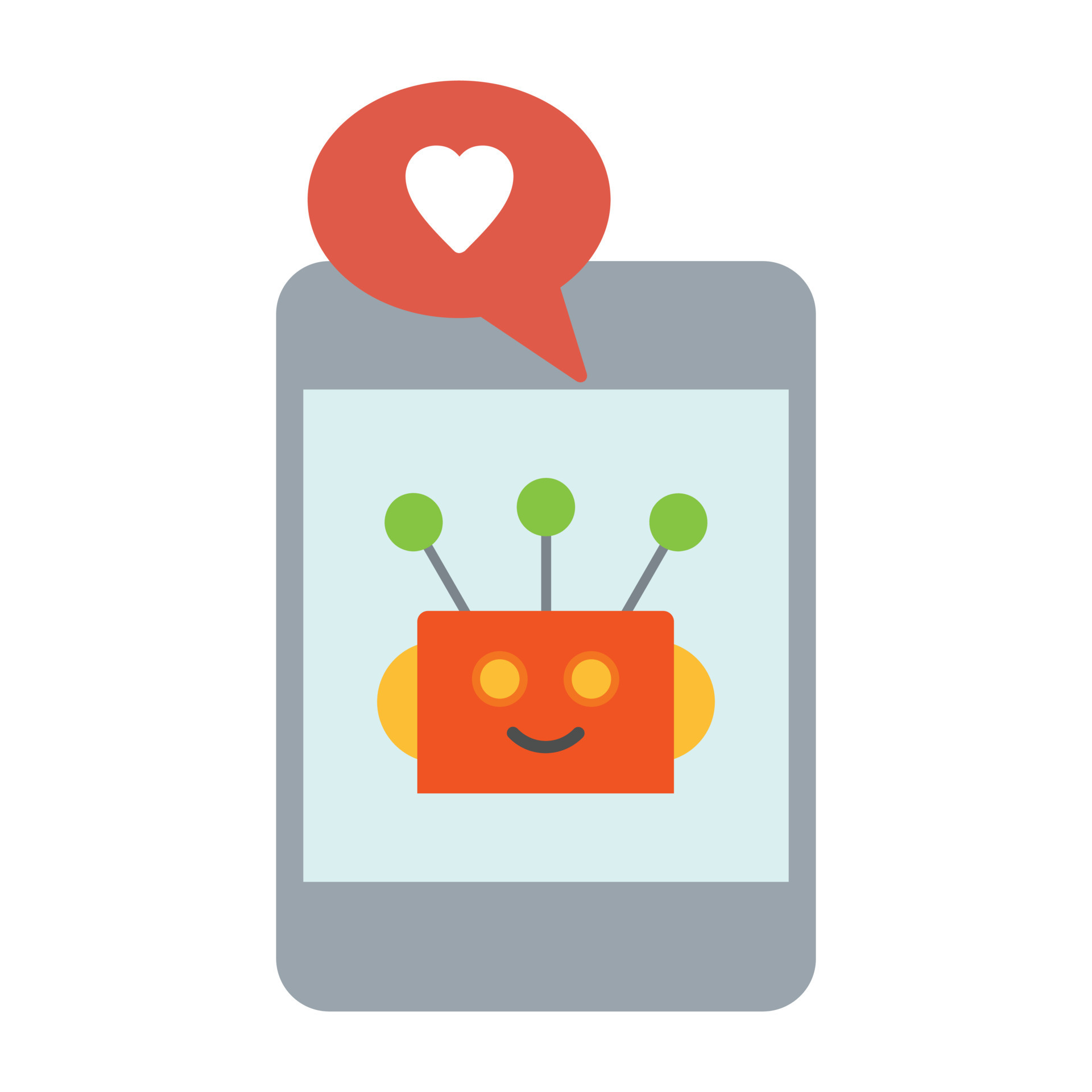 Bot Flat Icon 10037528 Vector Art at Vecteezy