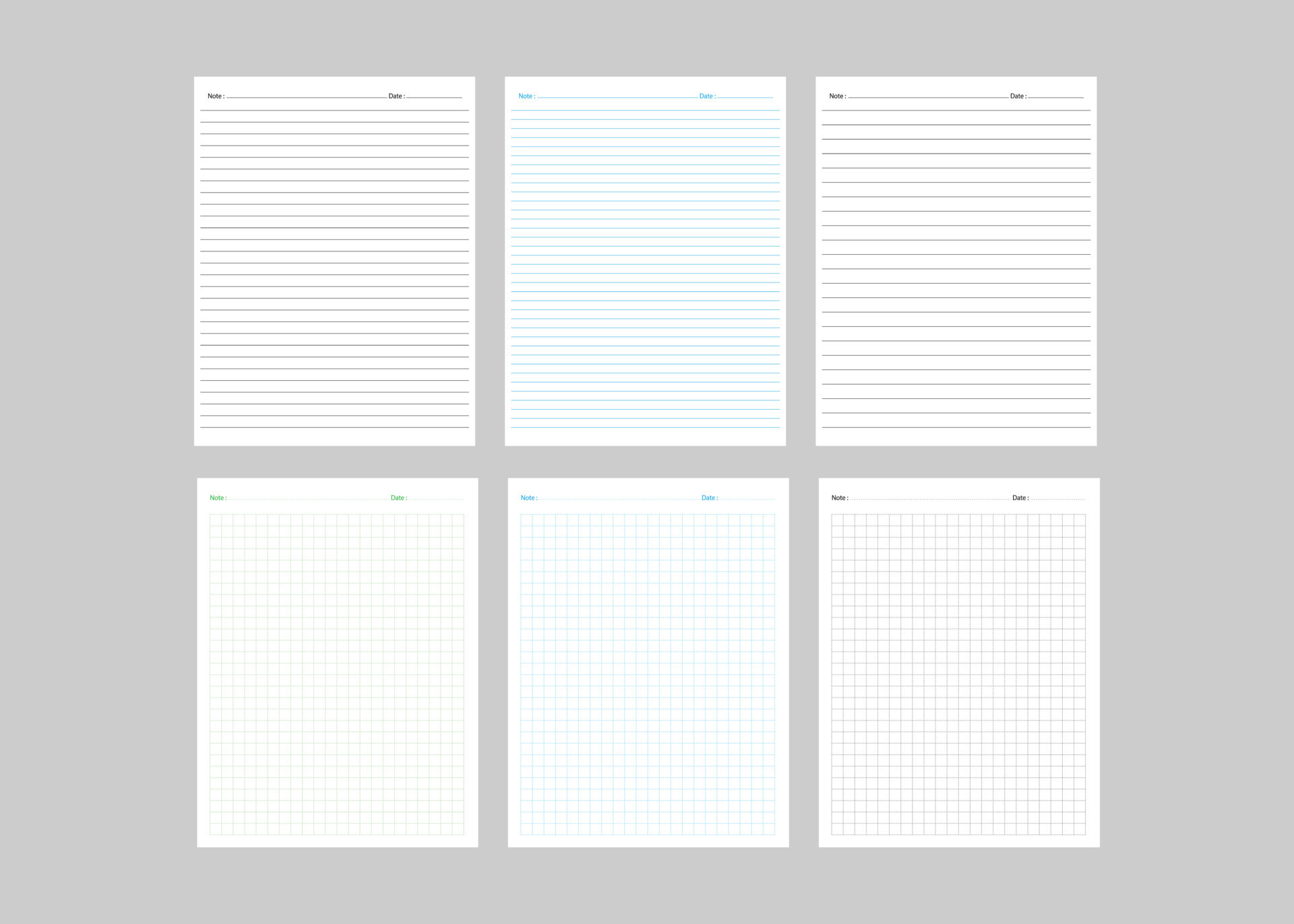 Notebook page with line paper 10041041 Vector Art at Vecteezy