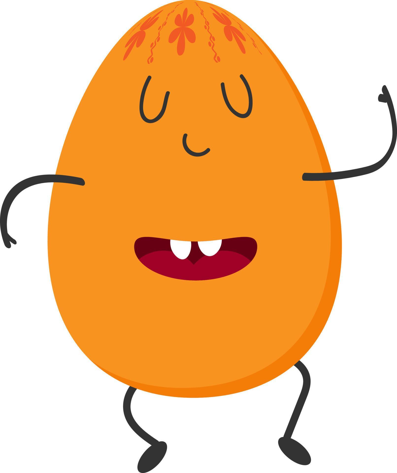 Happy Easter dancing egg 10042524 Vector Art at Vecteezy
