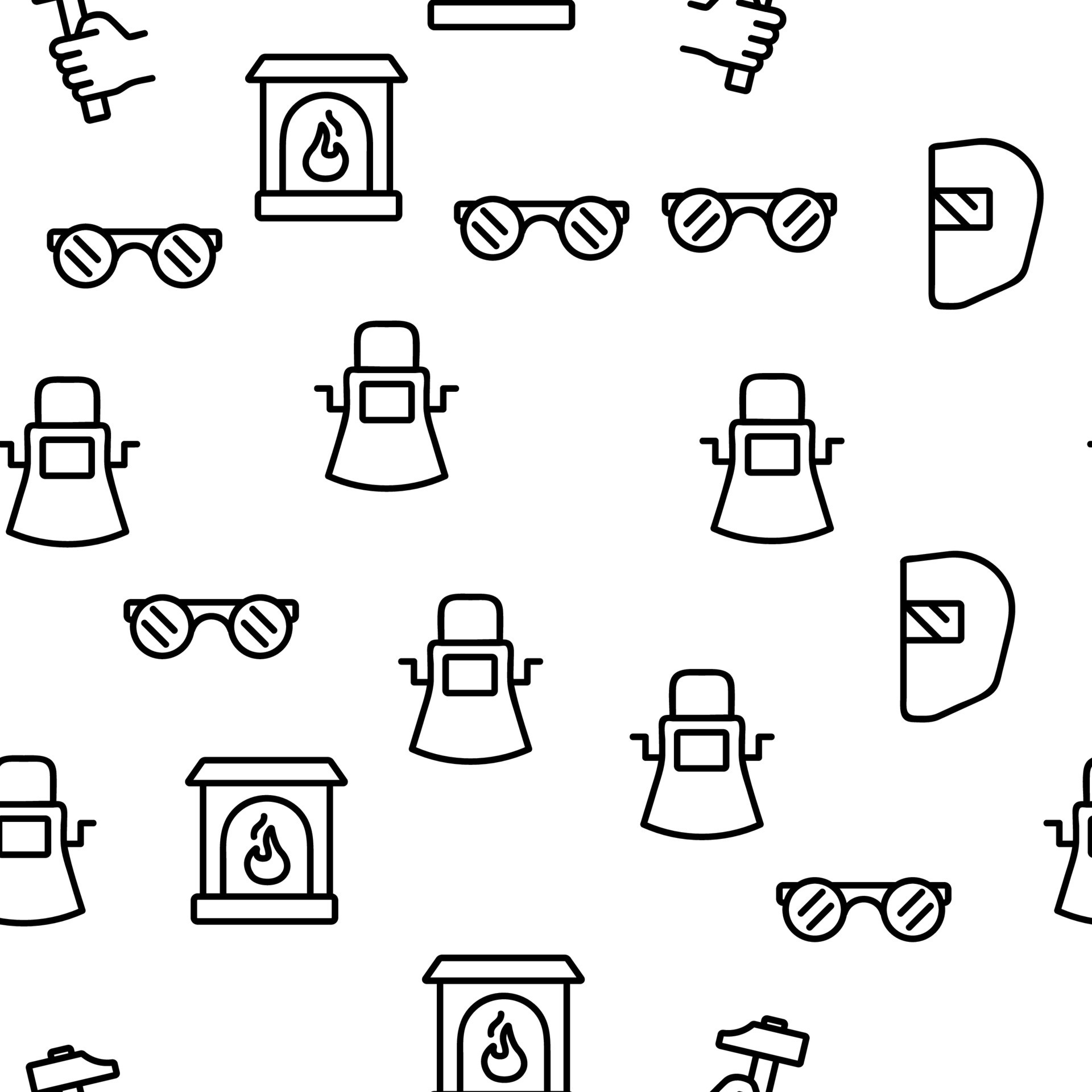 Blacksmith Vector Seamless Pattern 10043205 Vector Art at Vecteezy