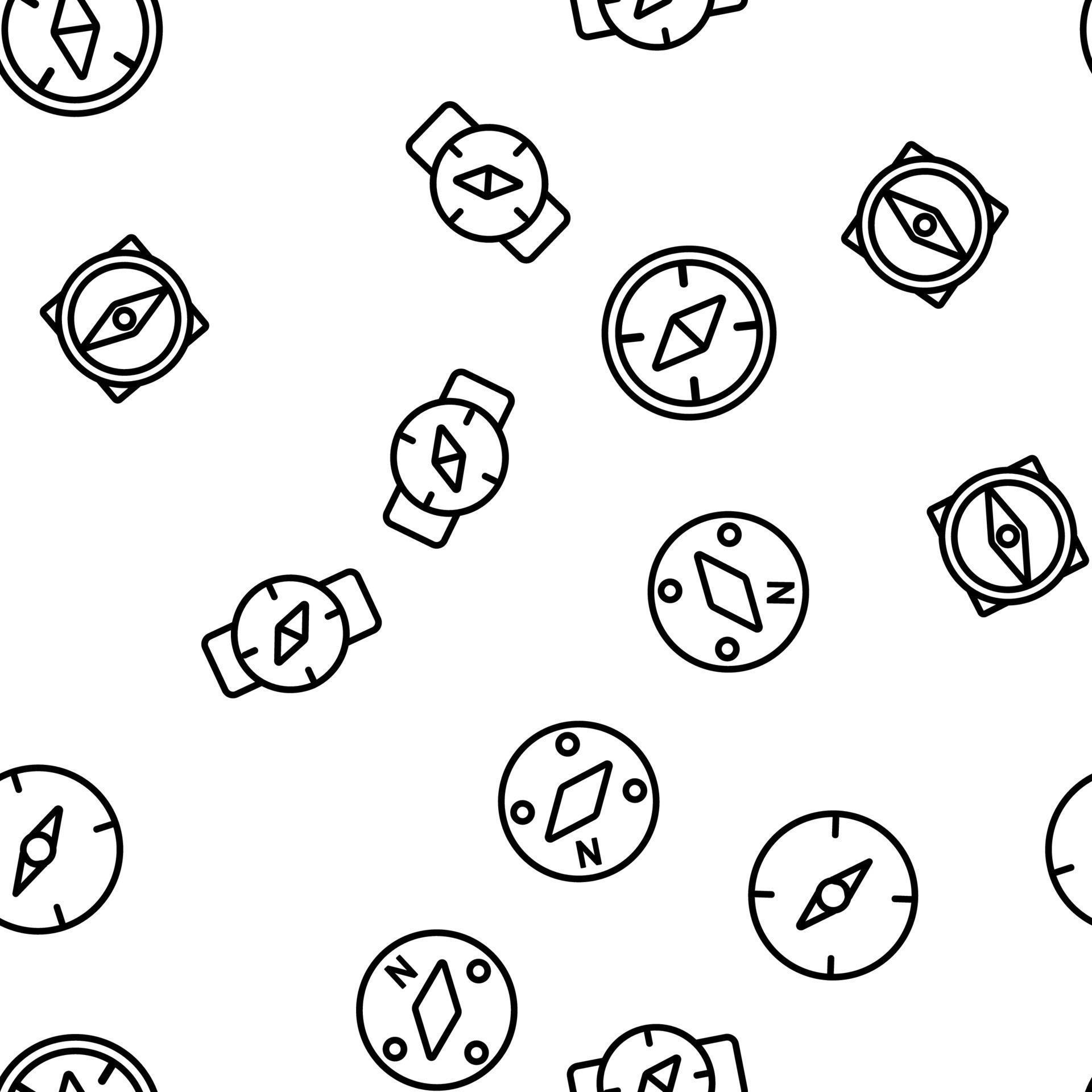 Compass Navigation Vector Seamless Pattern 10043206 Vector Art at Vecteezy