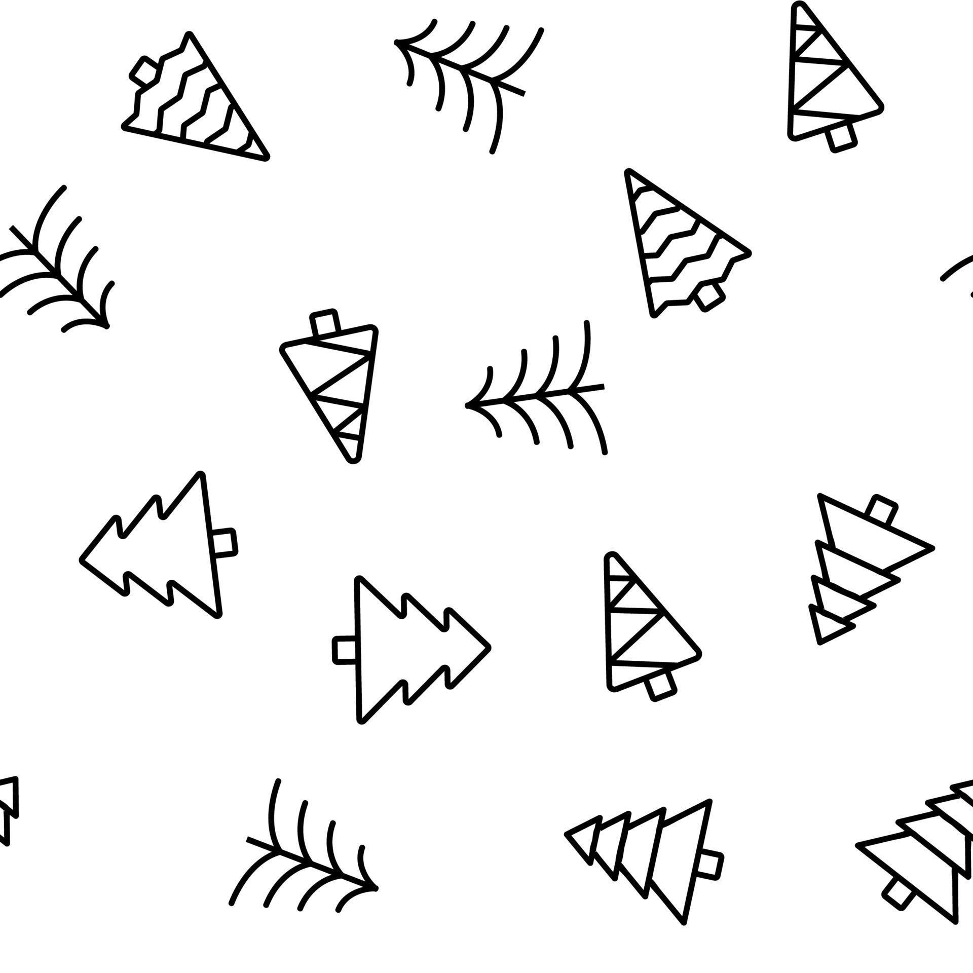 Evergreen Pine Tree Vector Seamless Pattern 10043440 Vector Art at Vecteezy