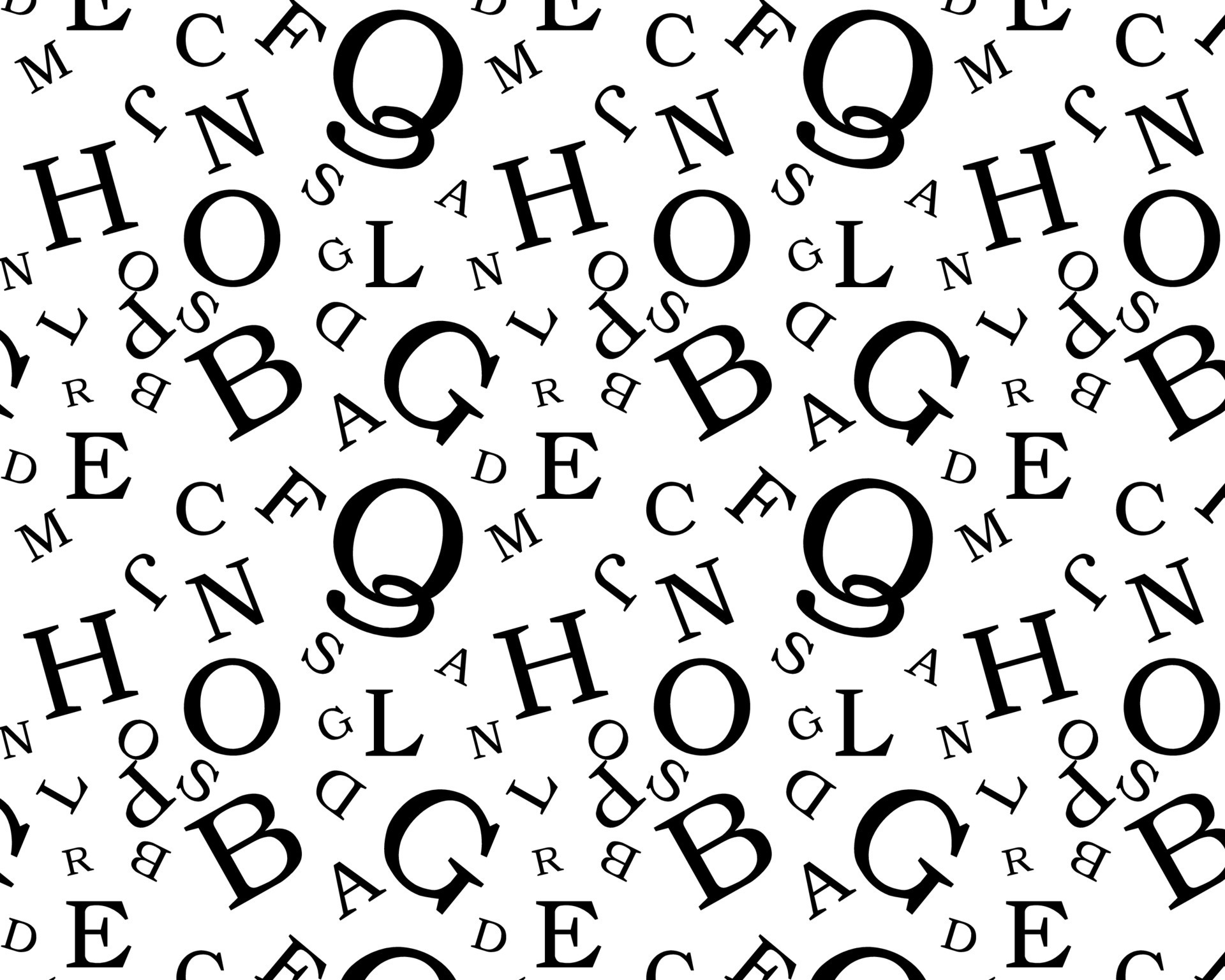 Text Seamless Pattern Vector For printing designs on fabric, bags ...