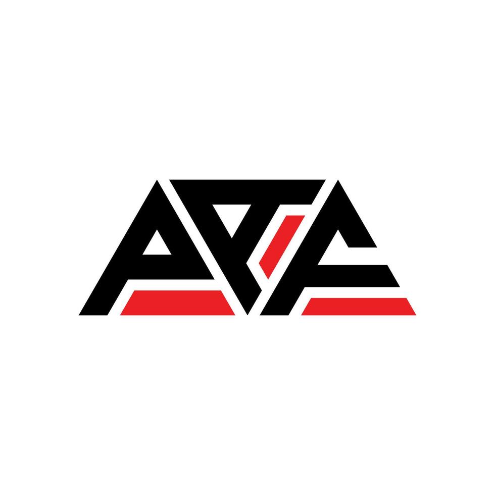 Paf Triangle Letter Logo Design With Triangle Shape Paf Triangle Logo Design Monogram Paf