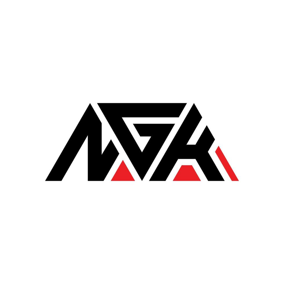 Ngk Triangle Letter Logo Design With Triangle Shape Ngk Triangle Logo Design Monogram Ngk