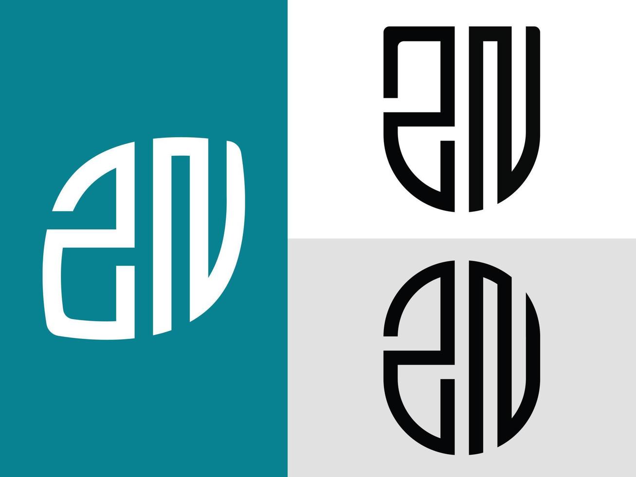Creative Initial Letters ZN Logo Designs Bundle. 10048166 Vector Art at ... Creative Initial Letters ZN Logo Designs Bundle. 10048166 Vector Art at ...