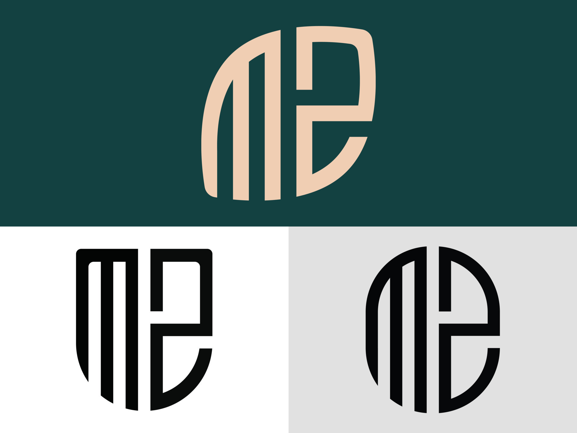 Creative Initial Letters MZ Logo Designs Bundle. 10048486 Vector Art at ... Creative Initial Letters MZ Logo Designs Bundle. 10048486 Vector Art at ...