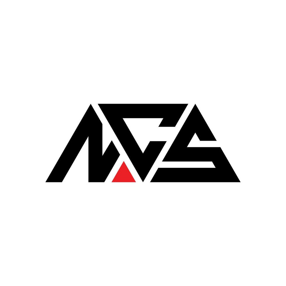 Ncs Triangle Letter Logo Design With Triangle Shape Ncs Triangle Logo Design Monogram Ncs