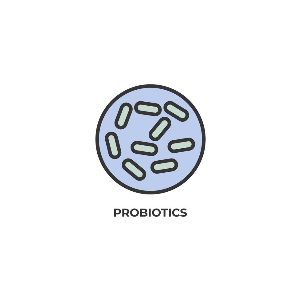 probiotics vector icon. Colorful flat design vector illustration ... probiotics vector icon. Colorful flat design vector illustration ...