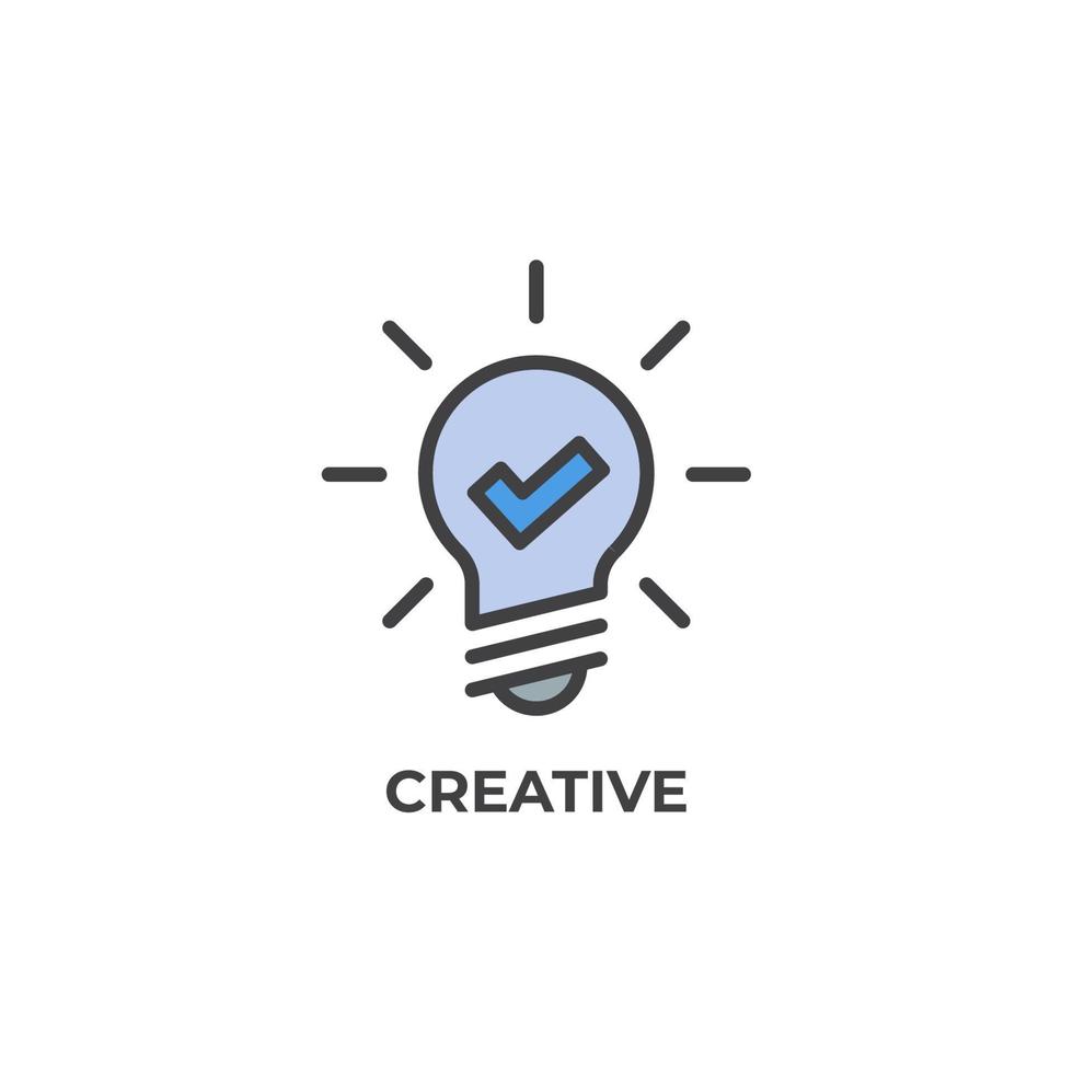 creative vector icon. Colorful flat design vector illustration. Vector ... creative vector icon. Colorful flat design vector illustration. Vector ...