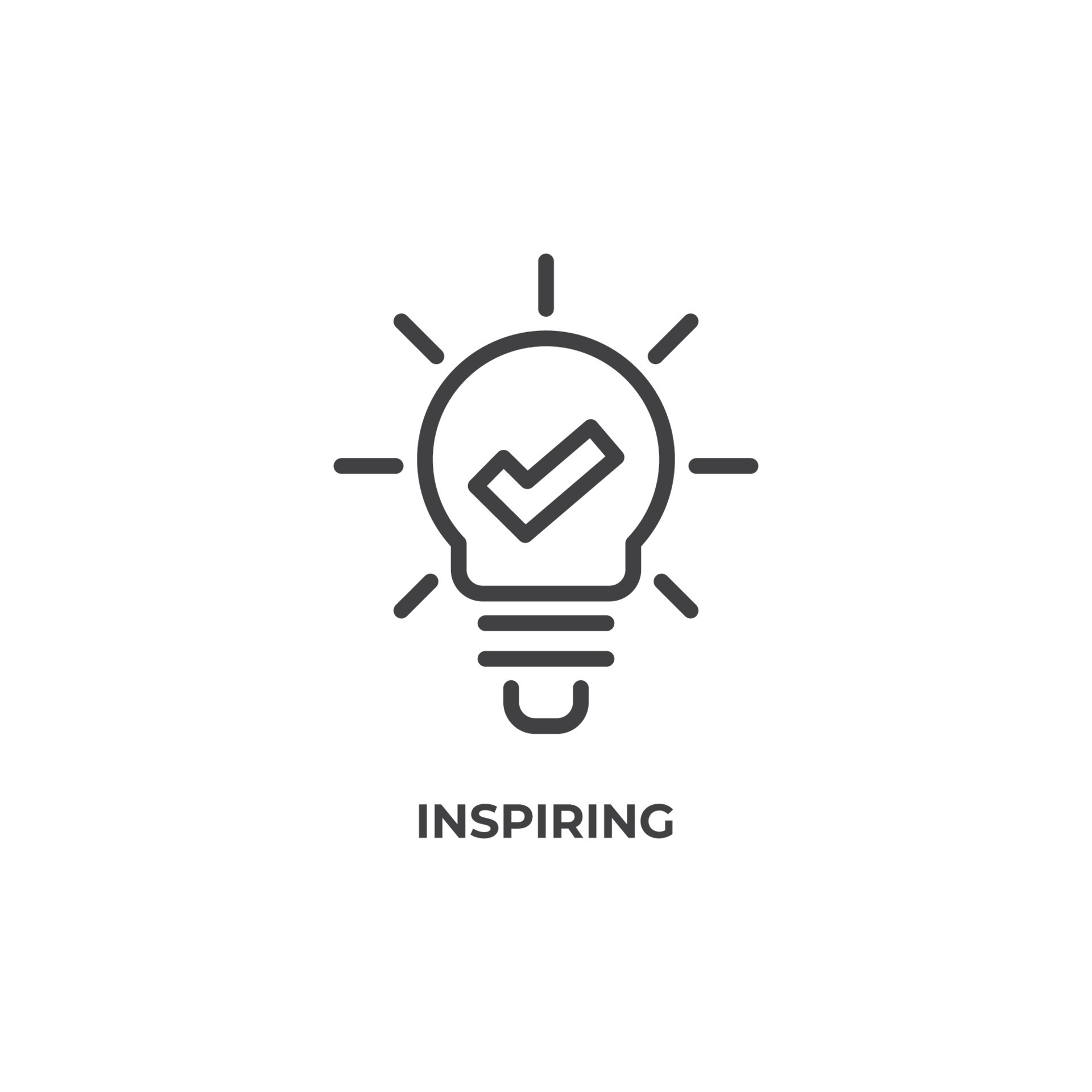 Vector Sign Of Inspiring Symbol Is Isolated On A White Background Icon Color Editable 10052605