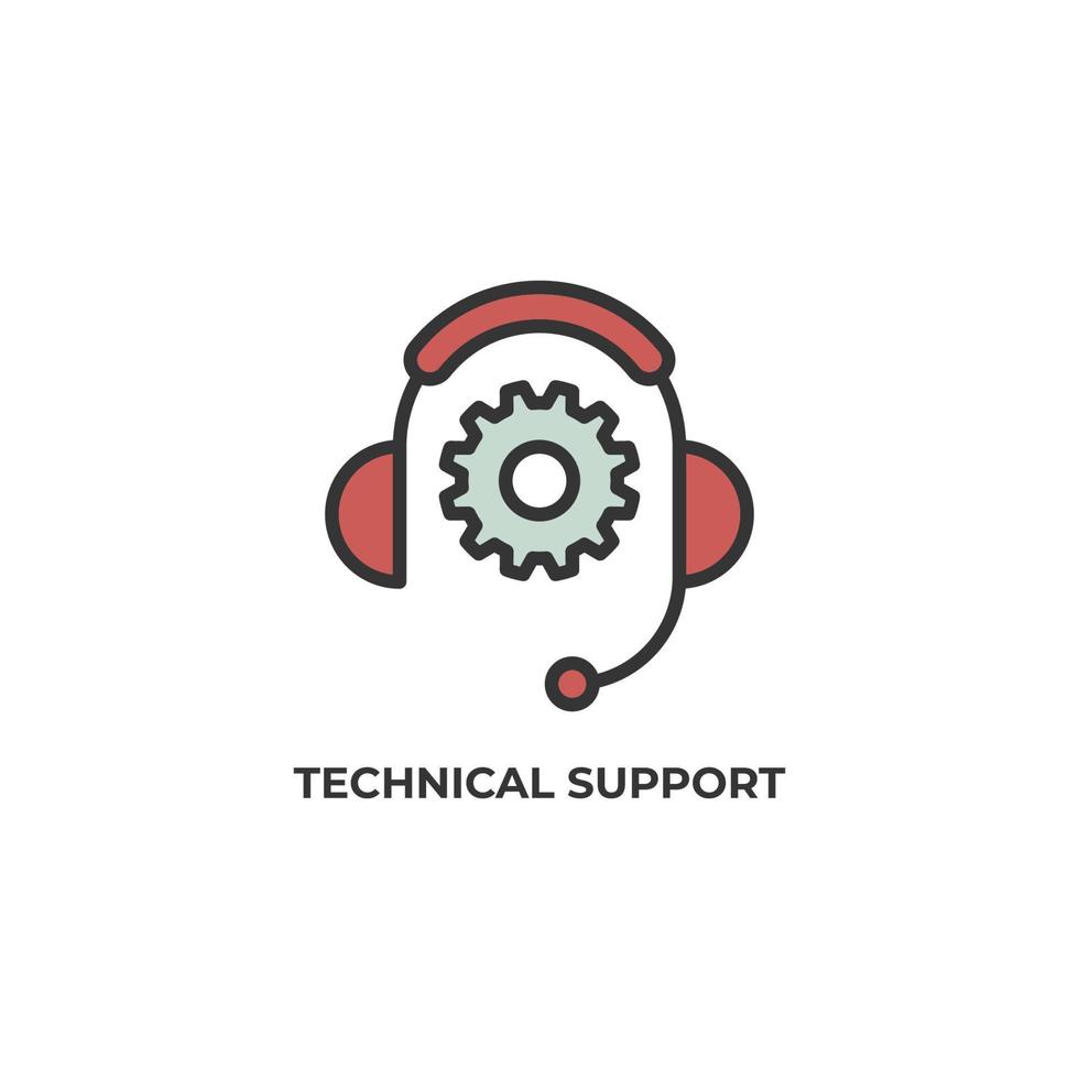 technical support vector icon. Colorful flat design vector illustration ... technical support vector icon. Colorful flat design vector illustration ...