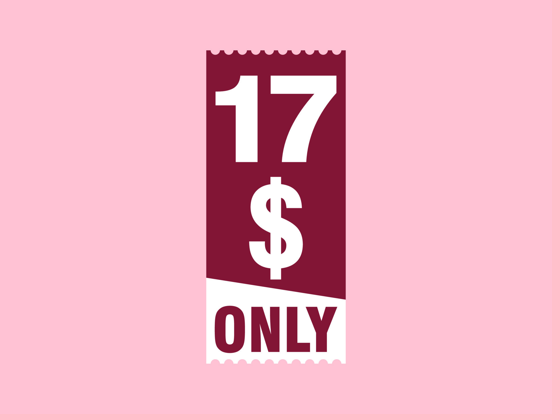 17 Dollar Only Coupon Sign Or Label Or Discount Voucher Money Saving 17-dollar-only-coupon-sign-or-label-or-discount-voucher-money-saving