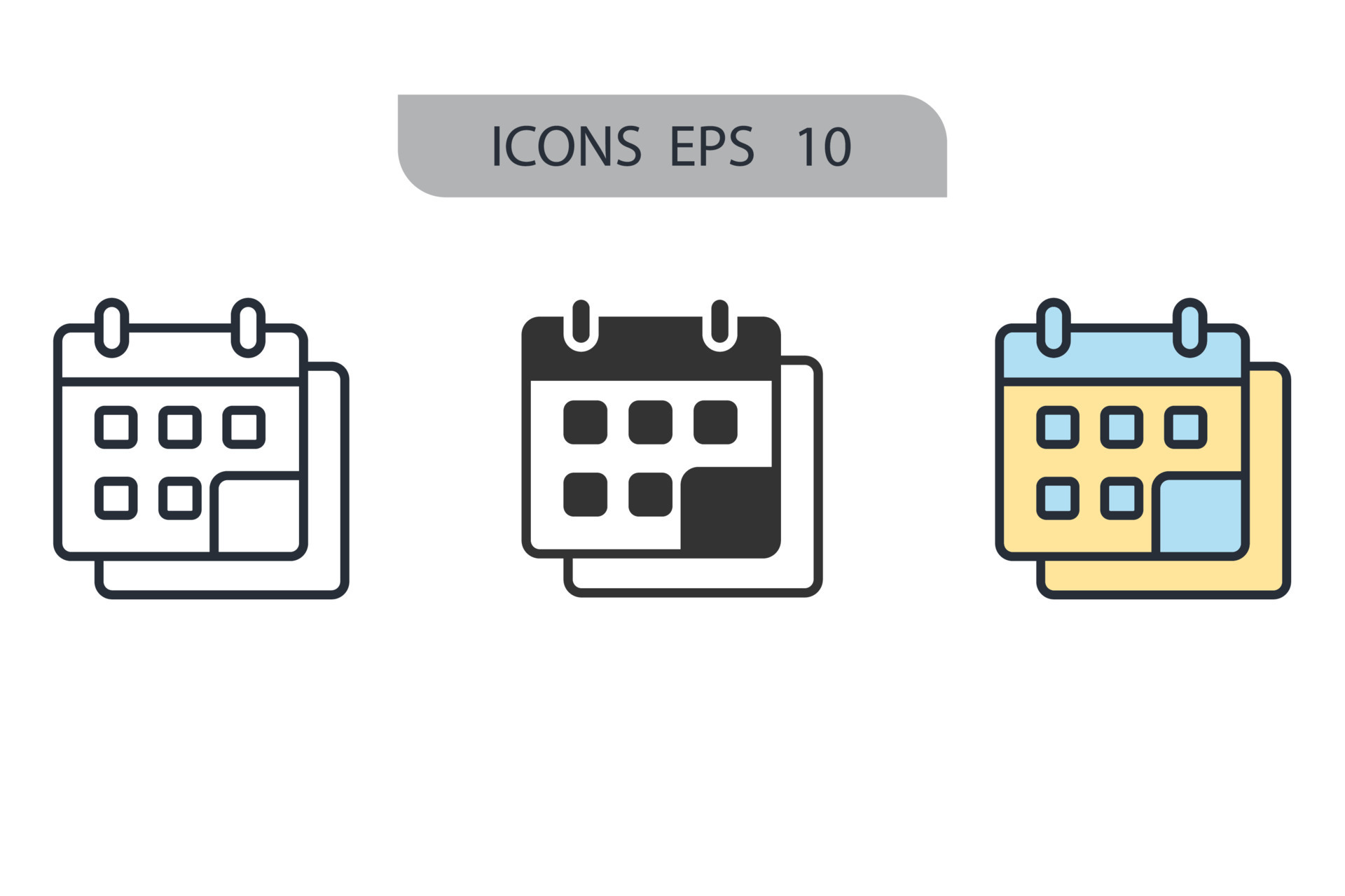 Scheduling Icons Symbol Vector Elements For Infographic Web 10054589 Vector Art At Vecteezy