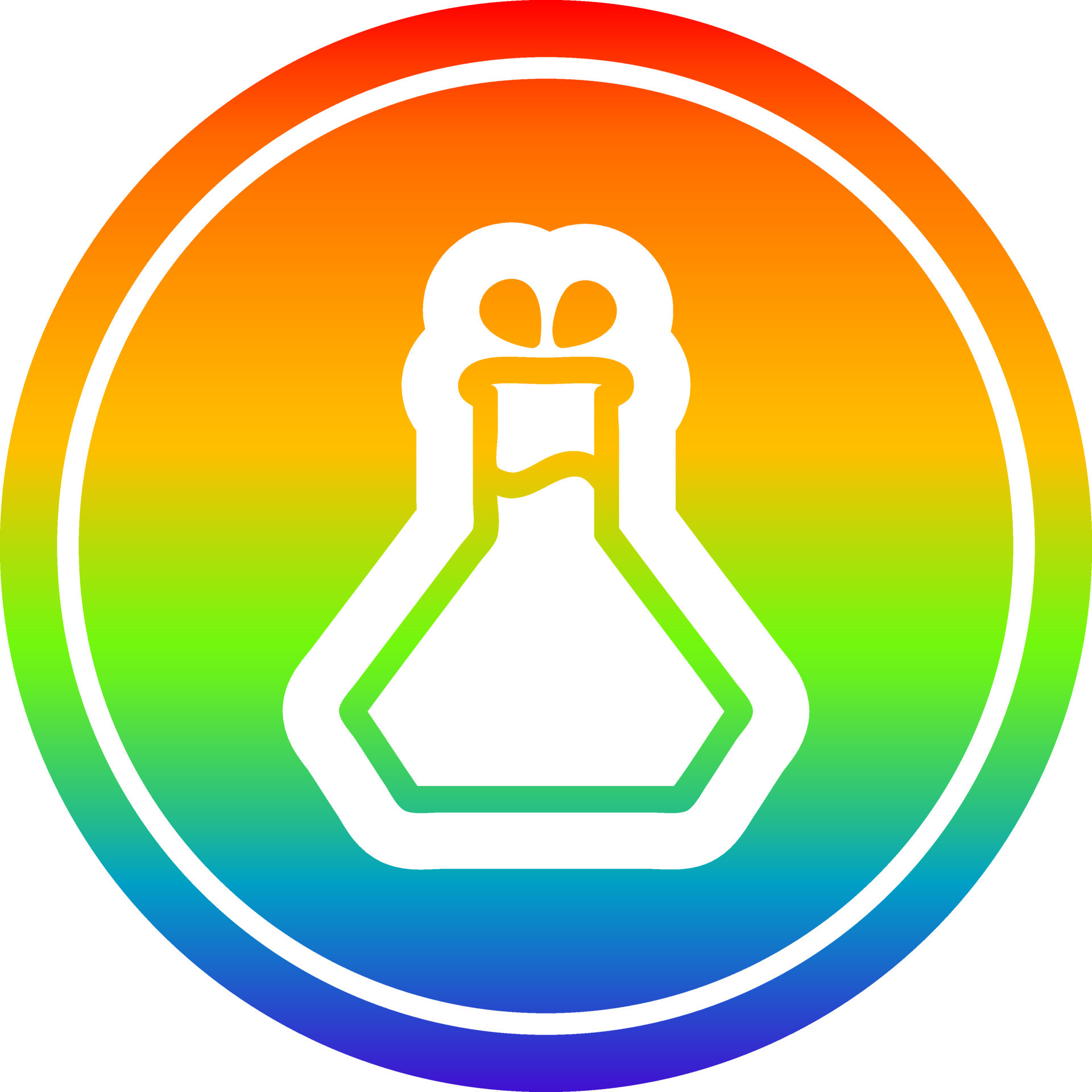 Science Experiment Circular In Rainbow Spectrum 10058339 Vector Art At