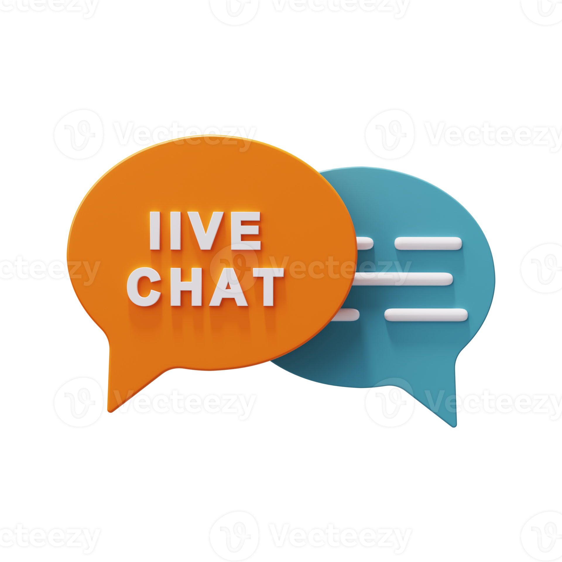 Live chat icons 3D Render 10063490 PNG