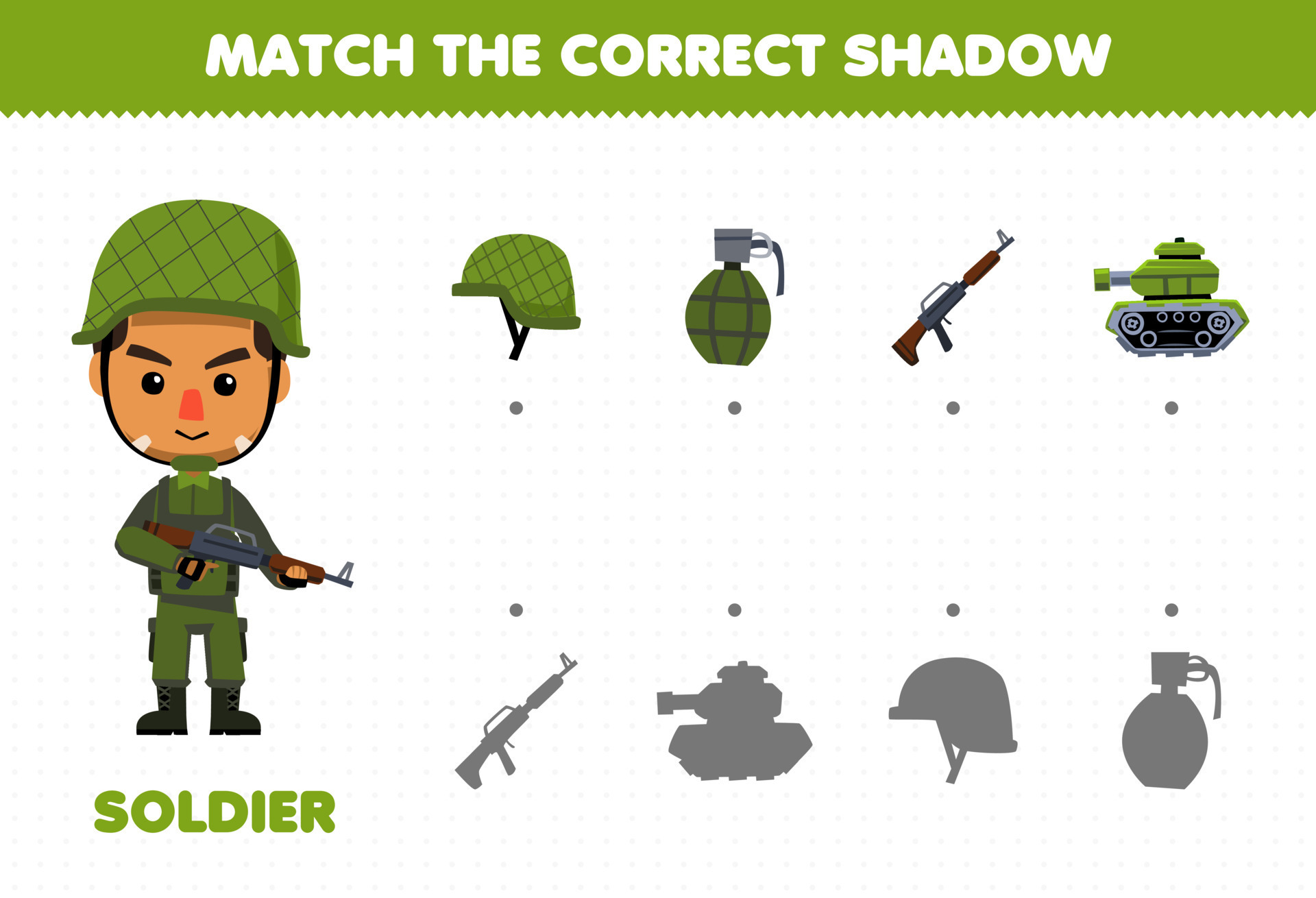 Education Games For Children Match The Correct Shadow Of Set Profession education-games-for-children-match-the-correct-shadow-of-set-profession