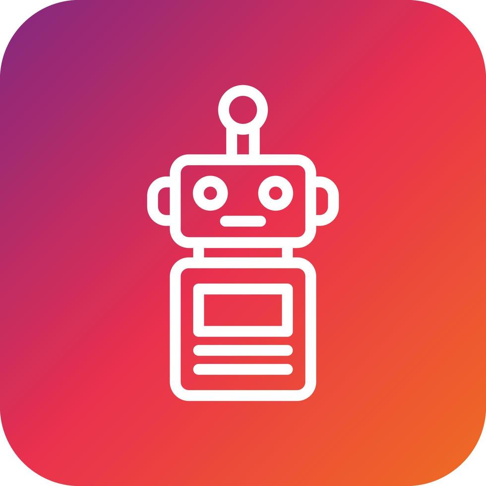 Robot Vector Icon Design Illustration 10068010 Vector Art at Vecteezy
