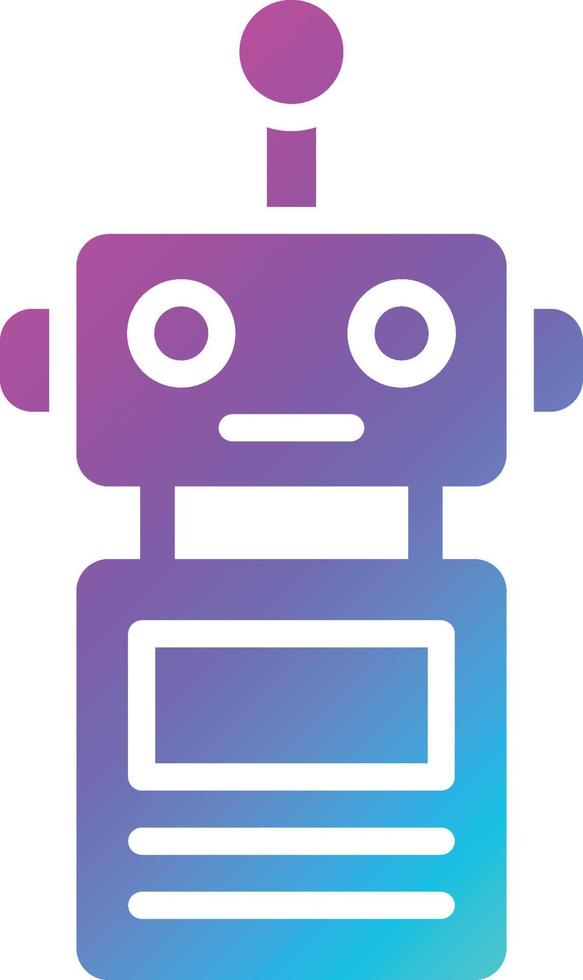 Robot Vector Icon Design Illustration 10068318 Vector Art at Vecteezy