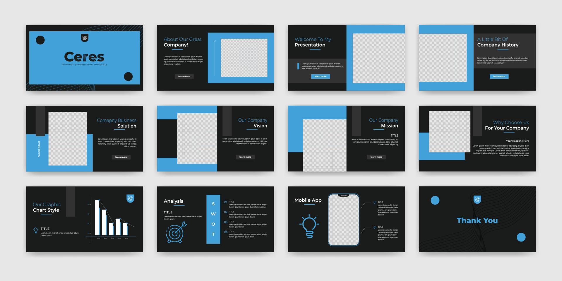 minimalist business presentation powerpoint template 10076179 Vector ... minimalist business presentation powerpoint template 10076179 Vector ...