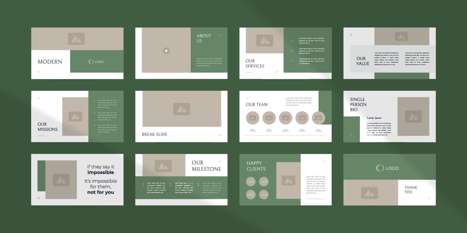 simple modern presentation slide design template 10076393 Vector Art at ...