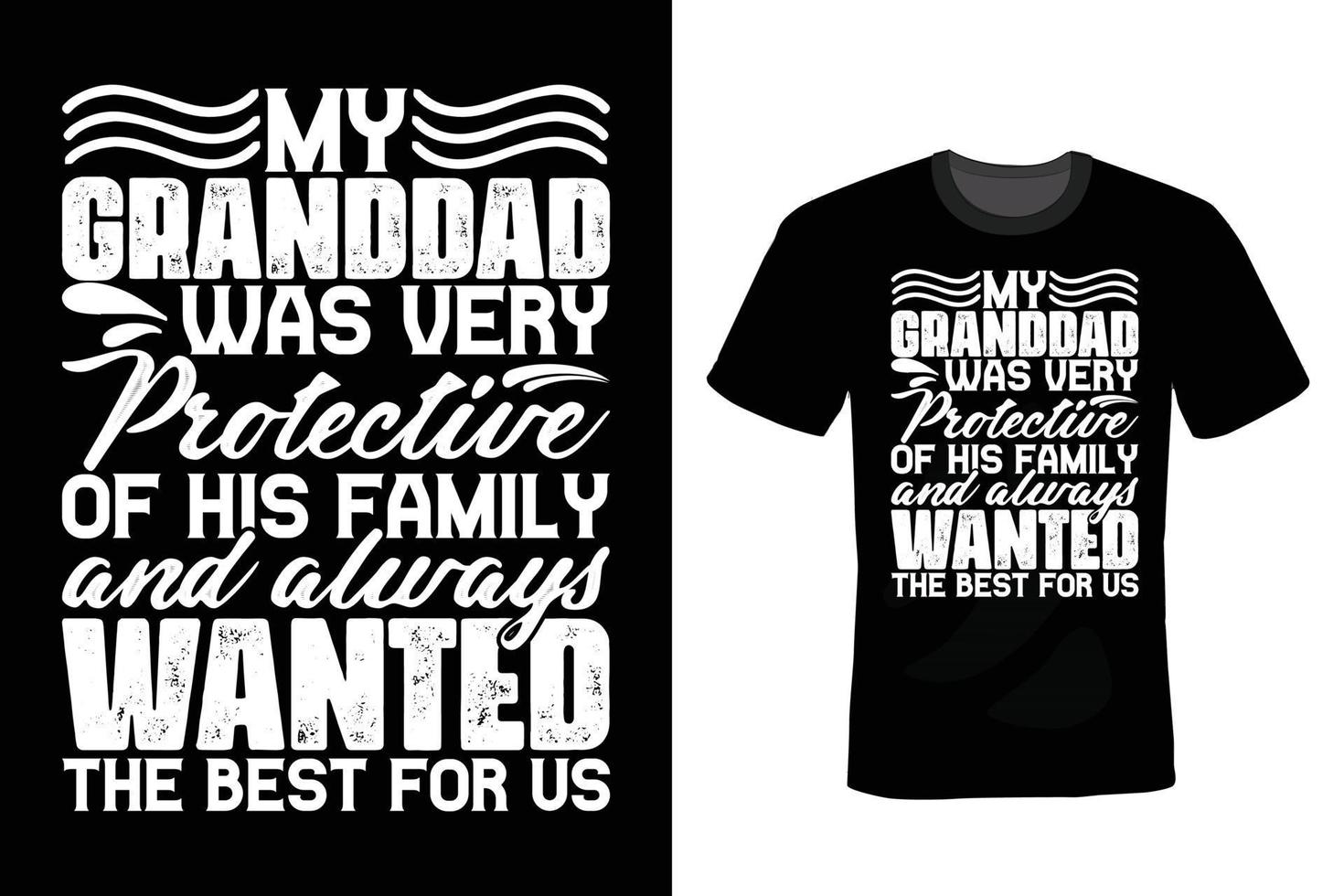 Grandfather T Shirt Design Vintage Typography 10084041 Vector Art At