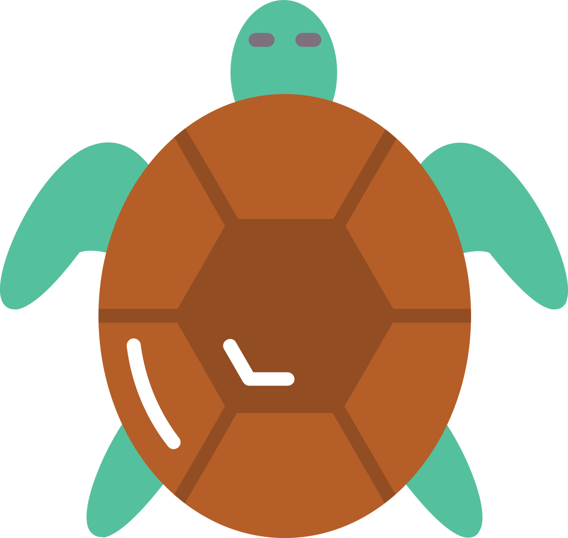 Turtle Flat Icon 10085522 Vector Art at Vecteezy