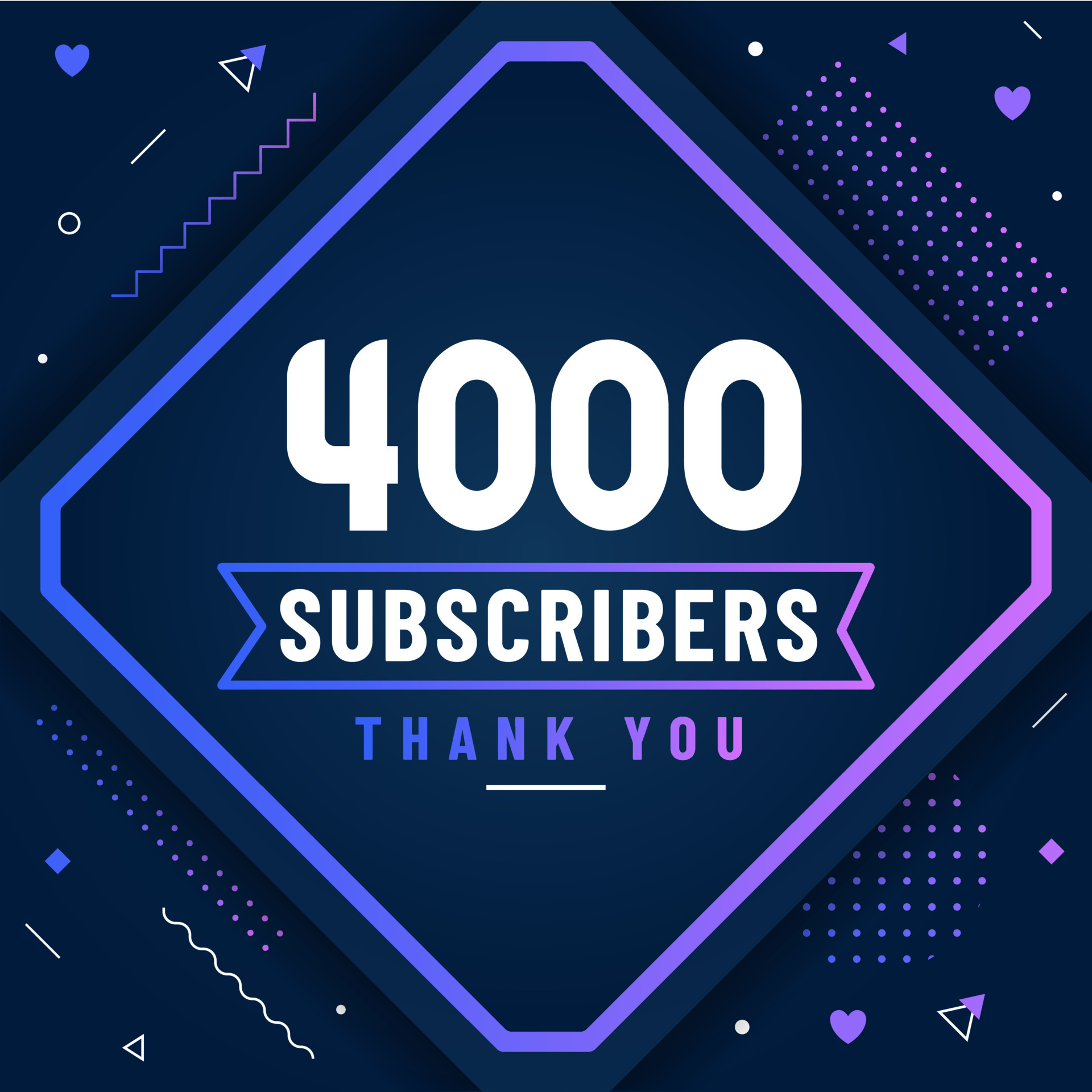 Thank you 4000 subscribers, 4K subscribers celebration modern colorful ... Thank you 4000 subscribers, 4K subscribers celebration modern colorful ...