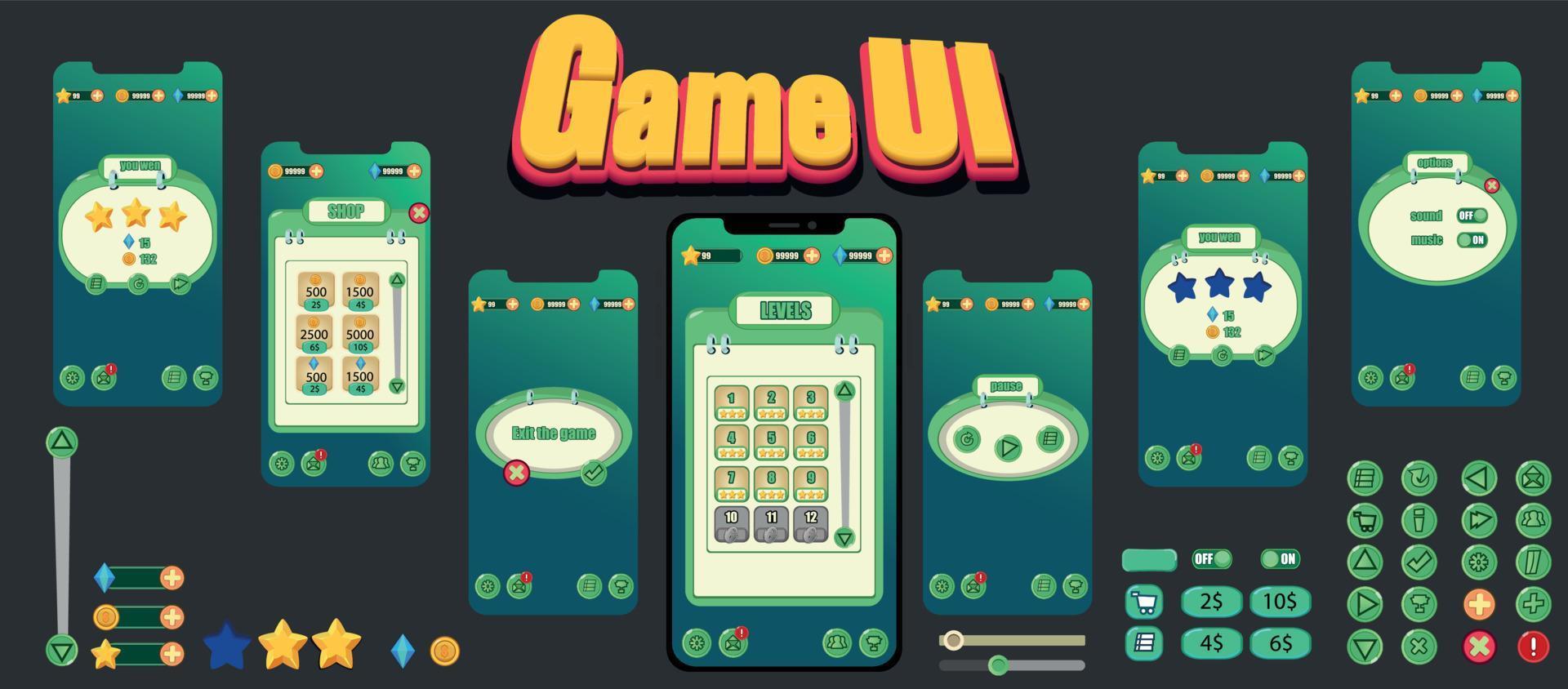 Game UI kit - Vector 10096644 Vector Art at Vecteezy Game UI kit - Vector 10096644 Vector Art at Vecteezy