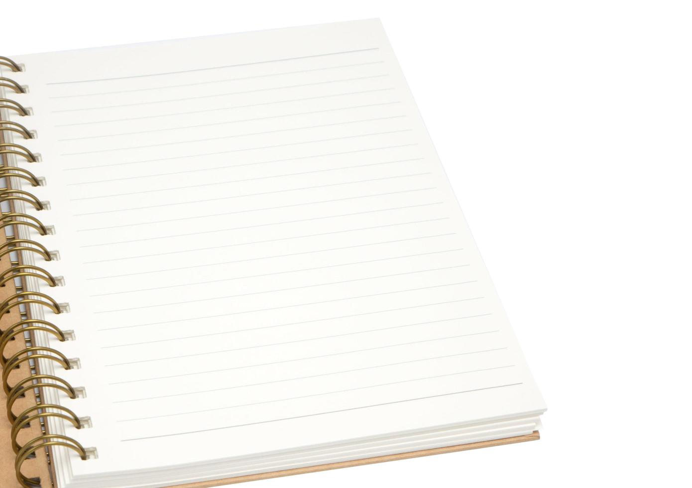 Blank paper notebook on white background 10098571 Stock Photo at Vecteezy
