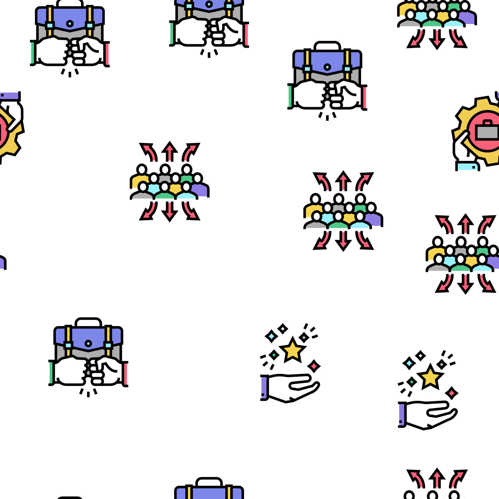 Solution Business Problem Task Vector Seamless Pattern 10099664 Vector ...