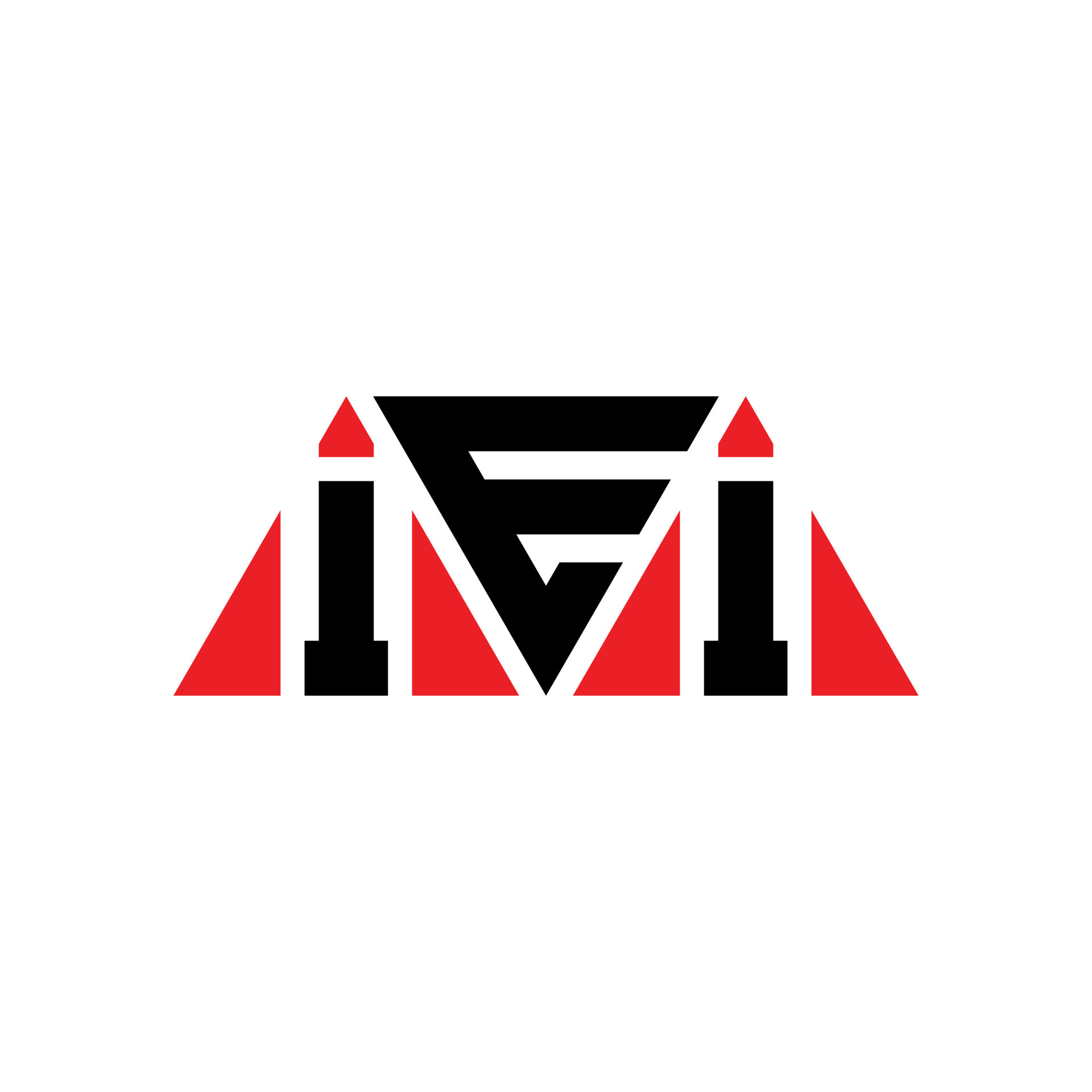 Iei Diseño De Logotipo De Letra Triangular Con Forma De Triángulo Monograma De Diseño Del