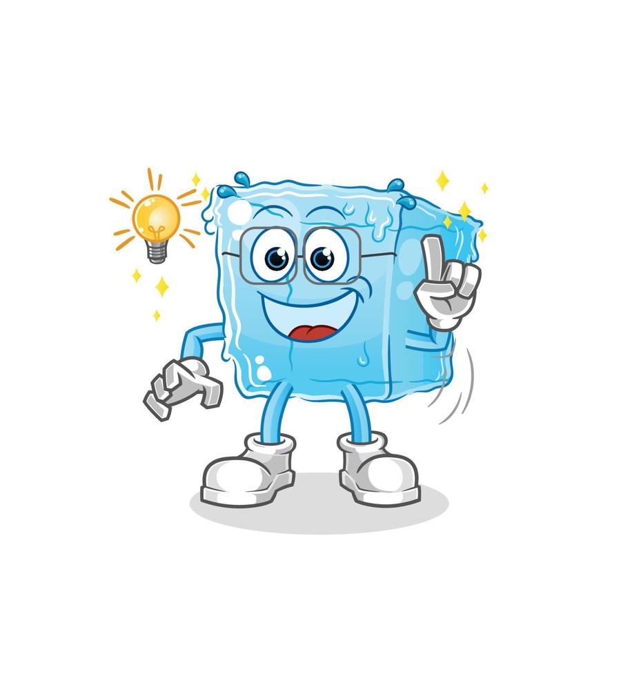 Ice Cube Character Vector 10103635 Vector Art At Vecteezy