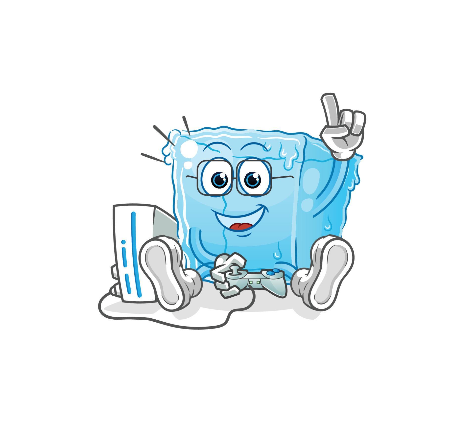 Ice Cube Cartoon Vector 10103932 Vector Art At Vecteezy