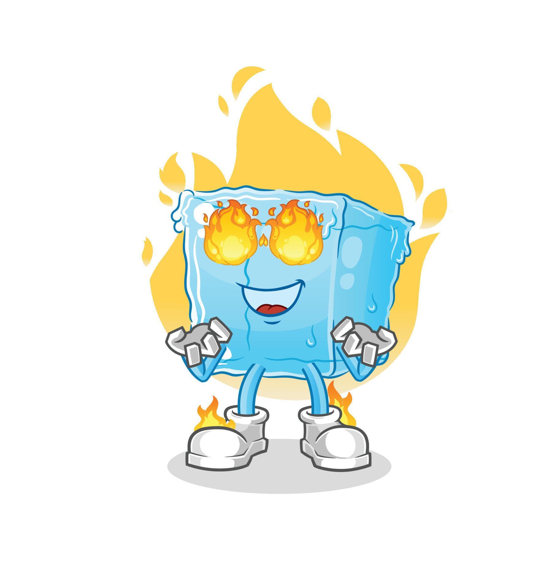 Ice Cube Cartoon Vector 10104147 Vector Art At Vecteezy
