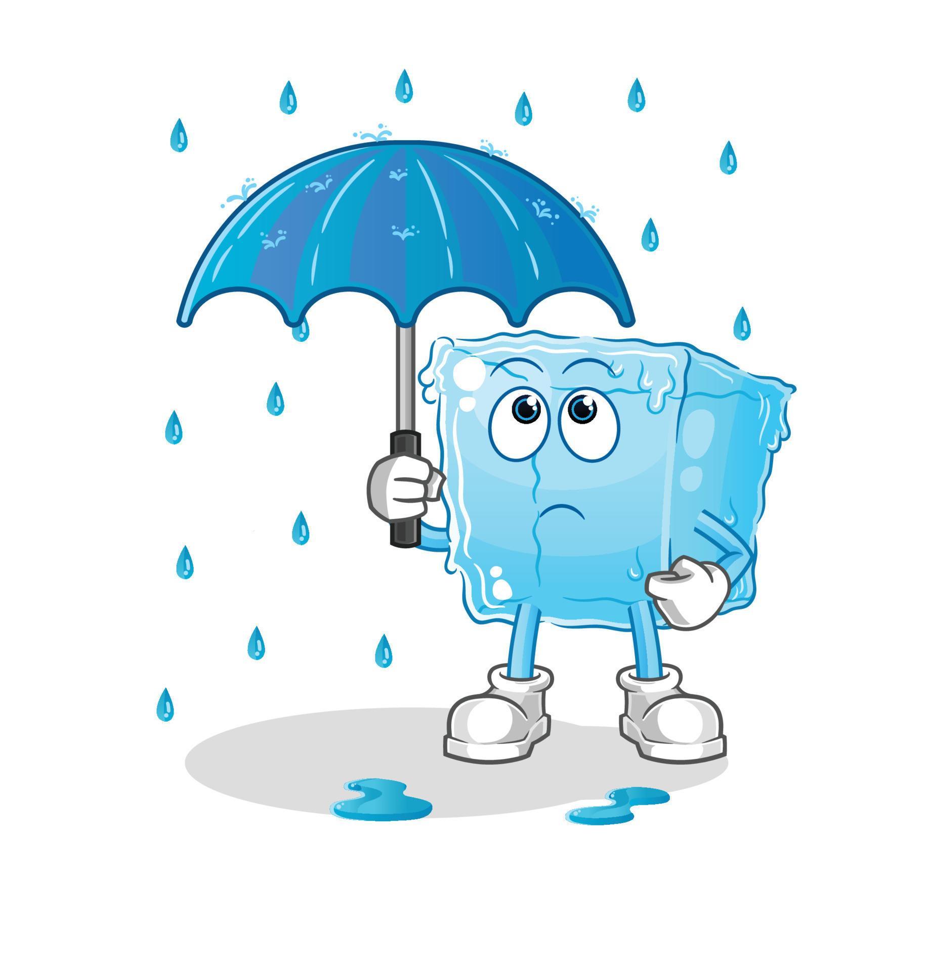 Ice Cube Cartoon Vector 10104203 Vector Art At Vecteezy