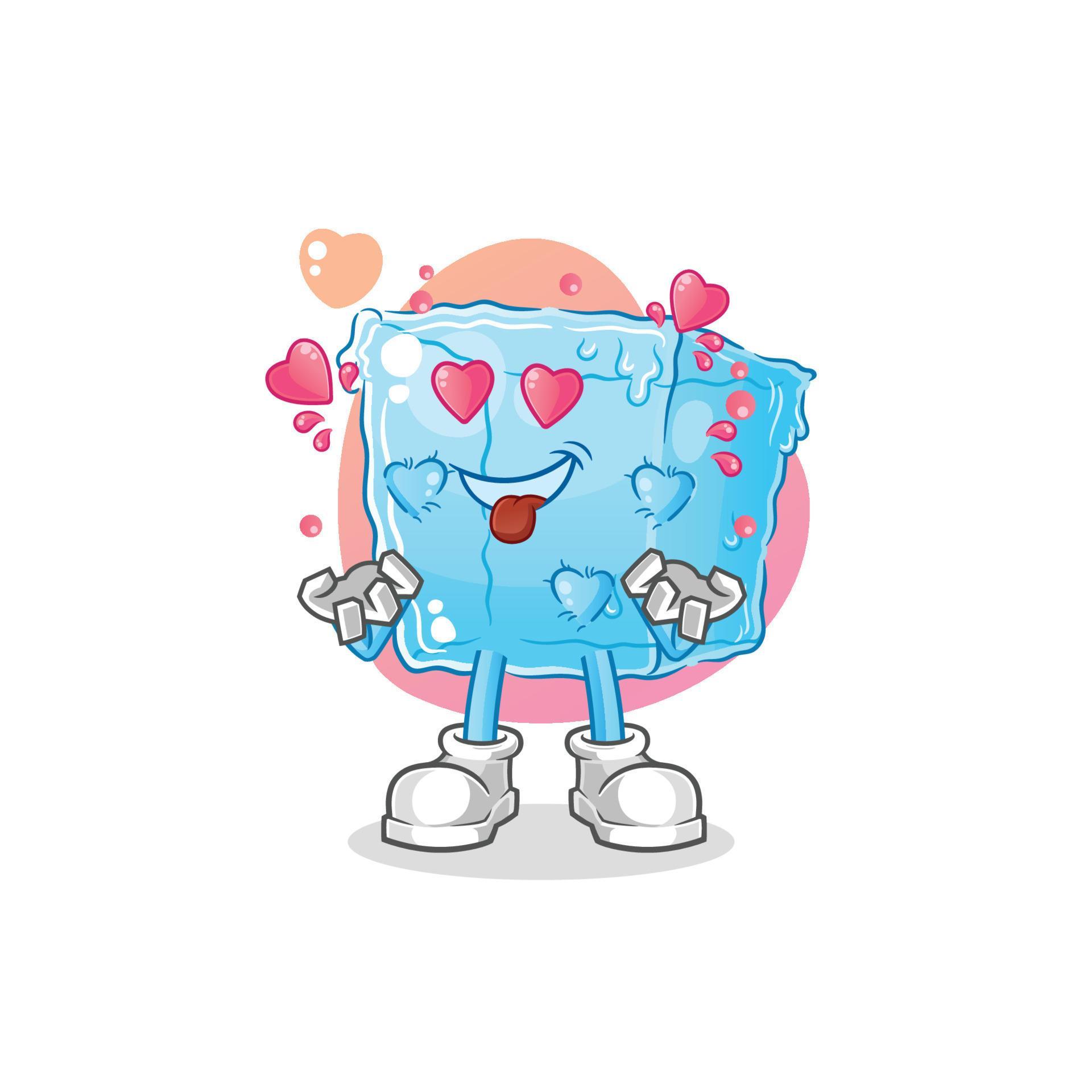 Ice Cube Cartoon Vector 10104834 Vector Art At Vecteezy