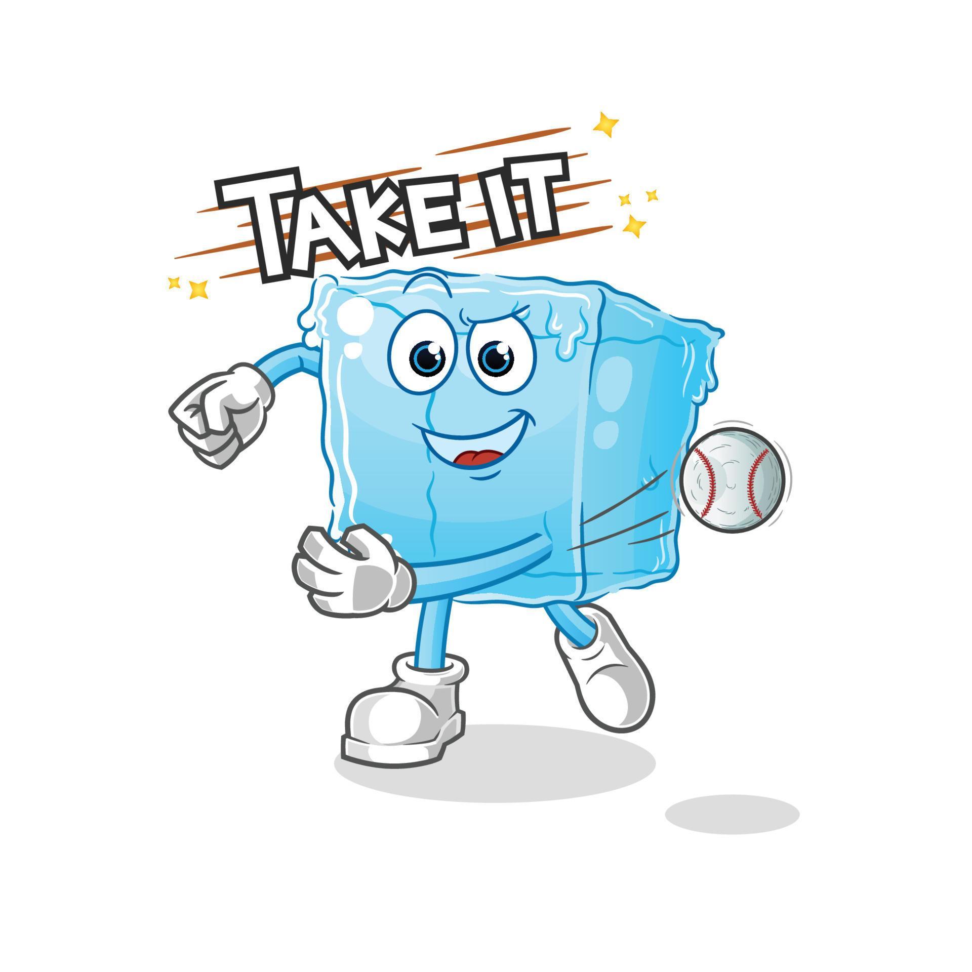 Ice Cube Cartoon Vector 10105488 Vector Art At Vecteezy