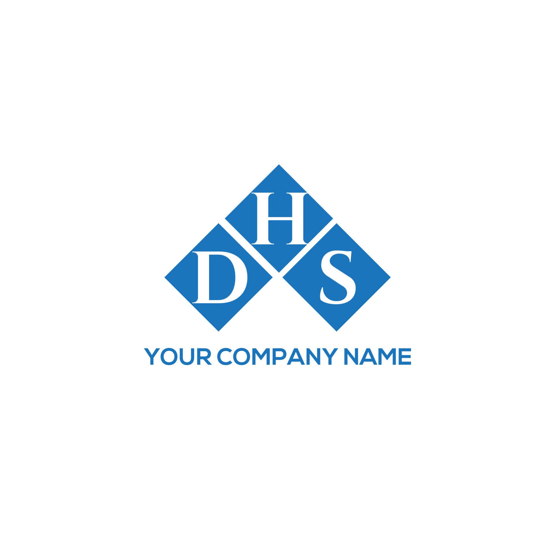 Dhs Letter Logo Design On White Background Dhs Creative Initials Letter Logo Concept Dhs
