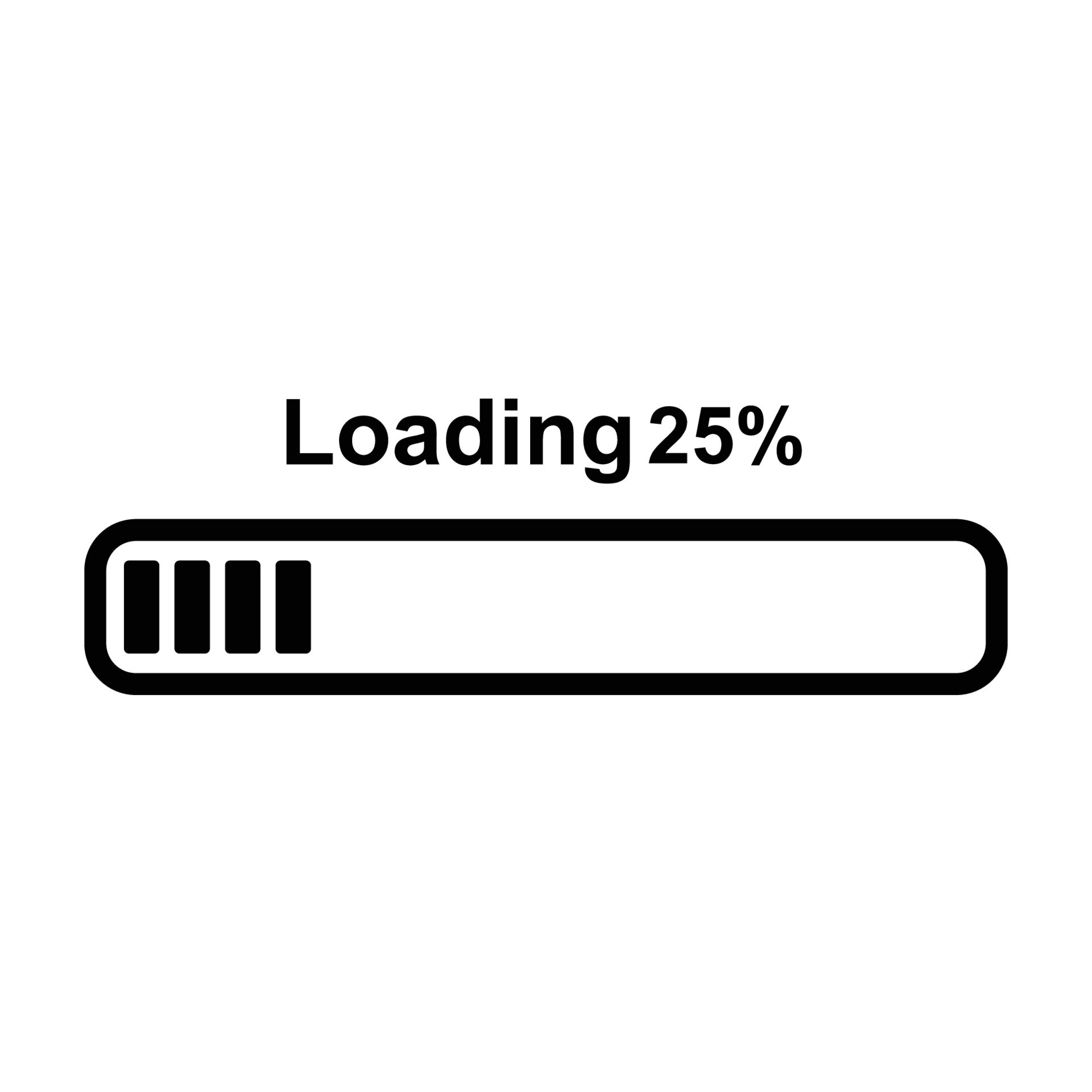 loading bar icon vector design template 10107550 Vector Art at Vecteezy