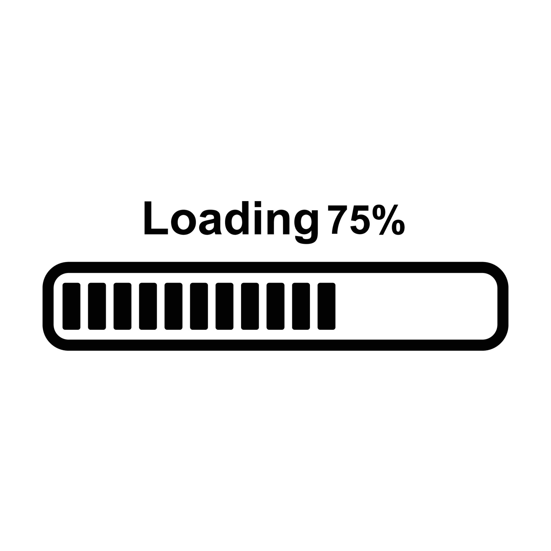 loading bar icon vector design template 10107553 Vector Art at Vecteezy