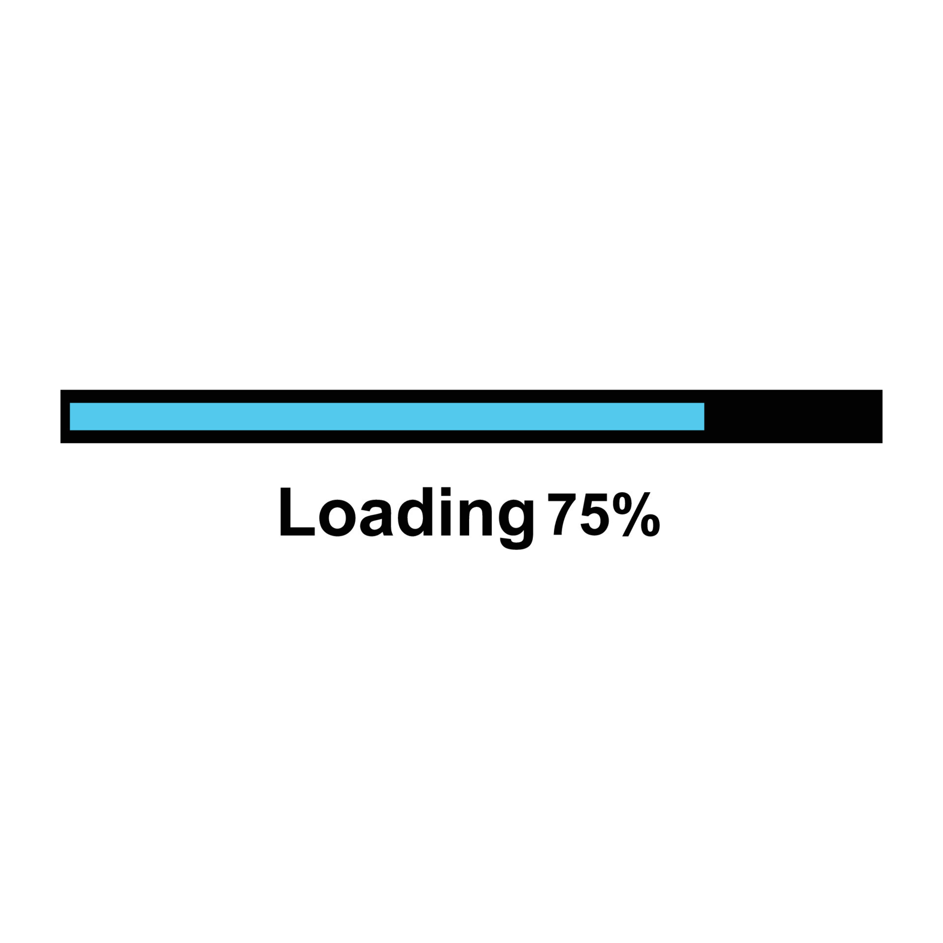 loading bar icon vector design template 10107558 Vector Art at Vecteezy