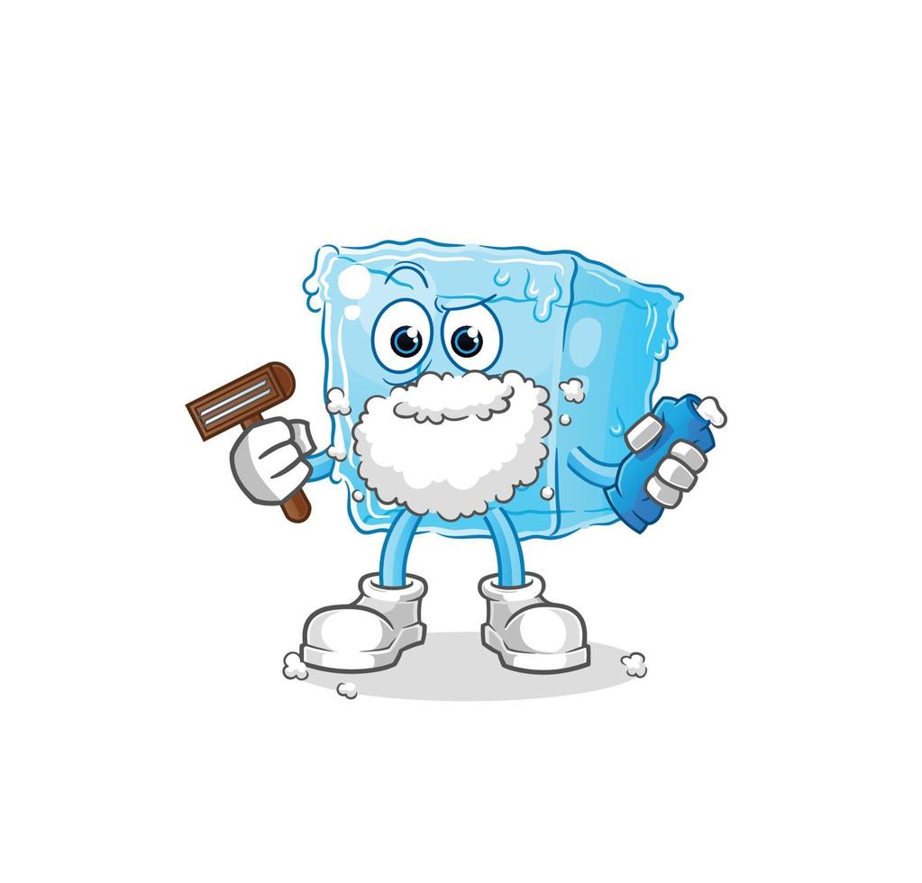 Ice Cube Melted Cartoon Vector 10110719 Vector Art At Vecteezy