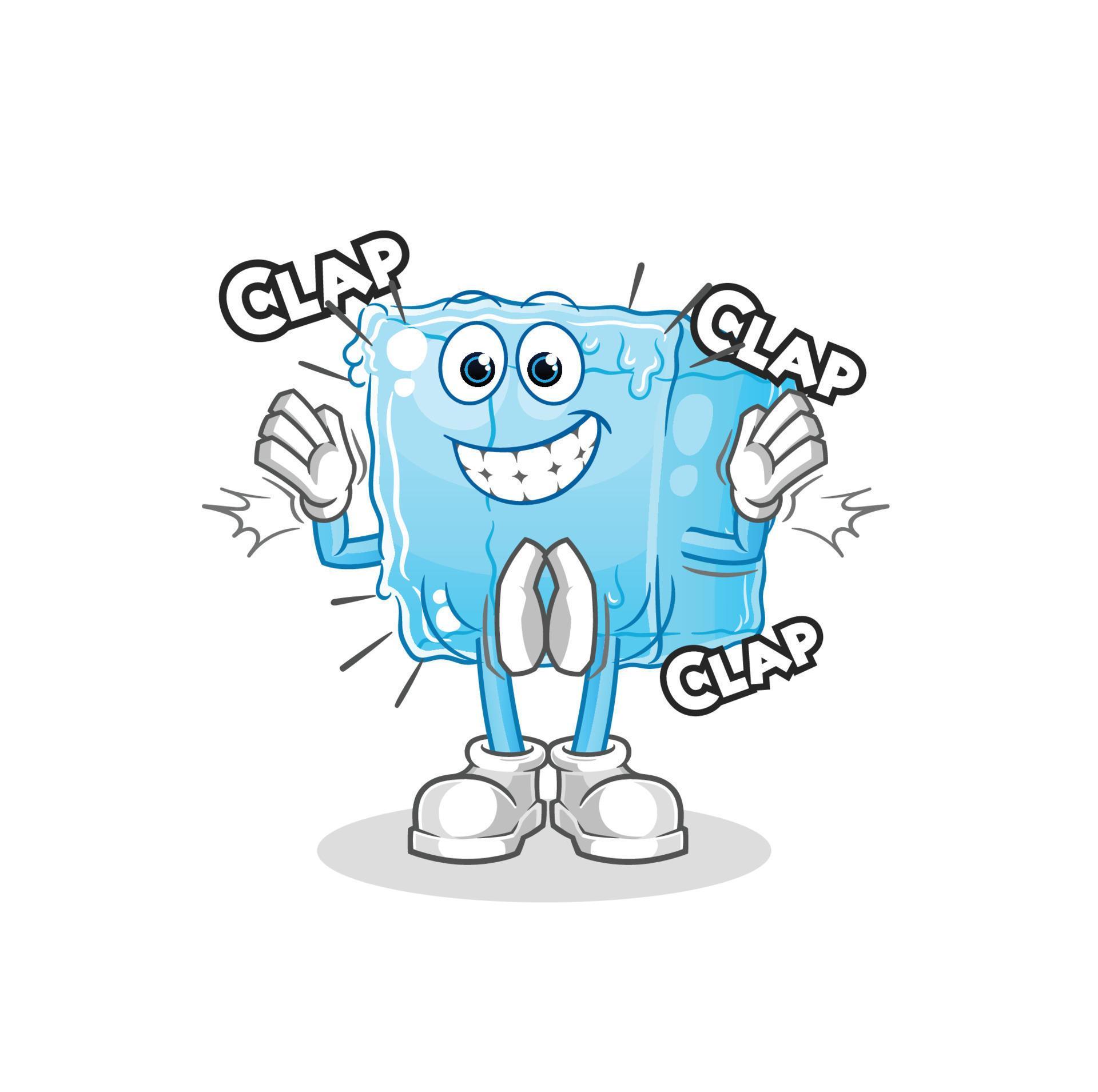 Ice Cube Cartoon Vector 10121073 Vector Art At Vecteezy
