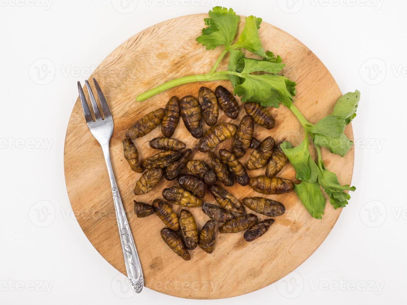 Fried insects. Protein rich food. 10129109 Stock Photo at Vecteezy