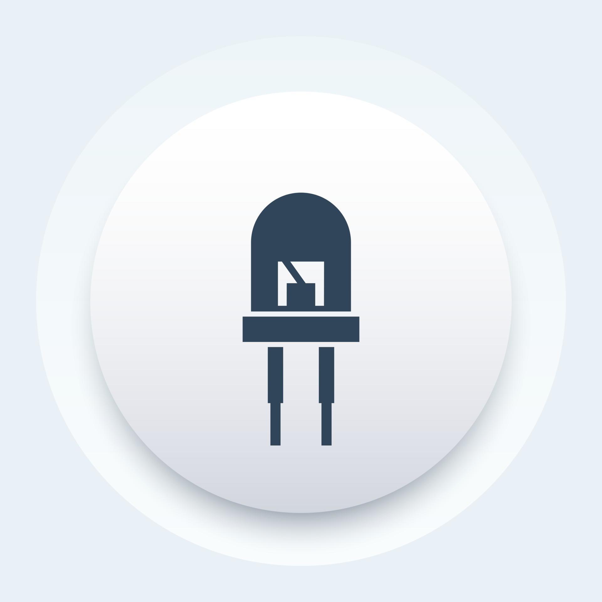 light emitting diode vector icon 10135273 Vector Art at Vecteezy light emitting diode vector icon 10135273 Vector Art at Vecteezy